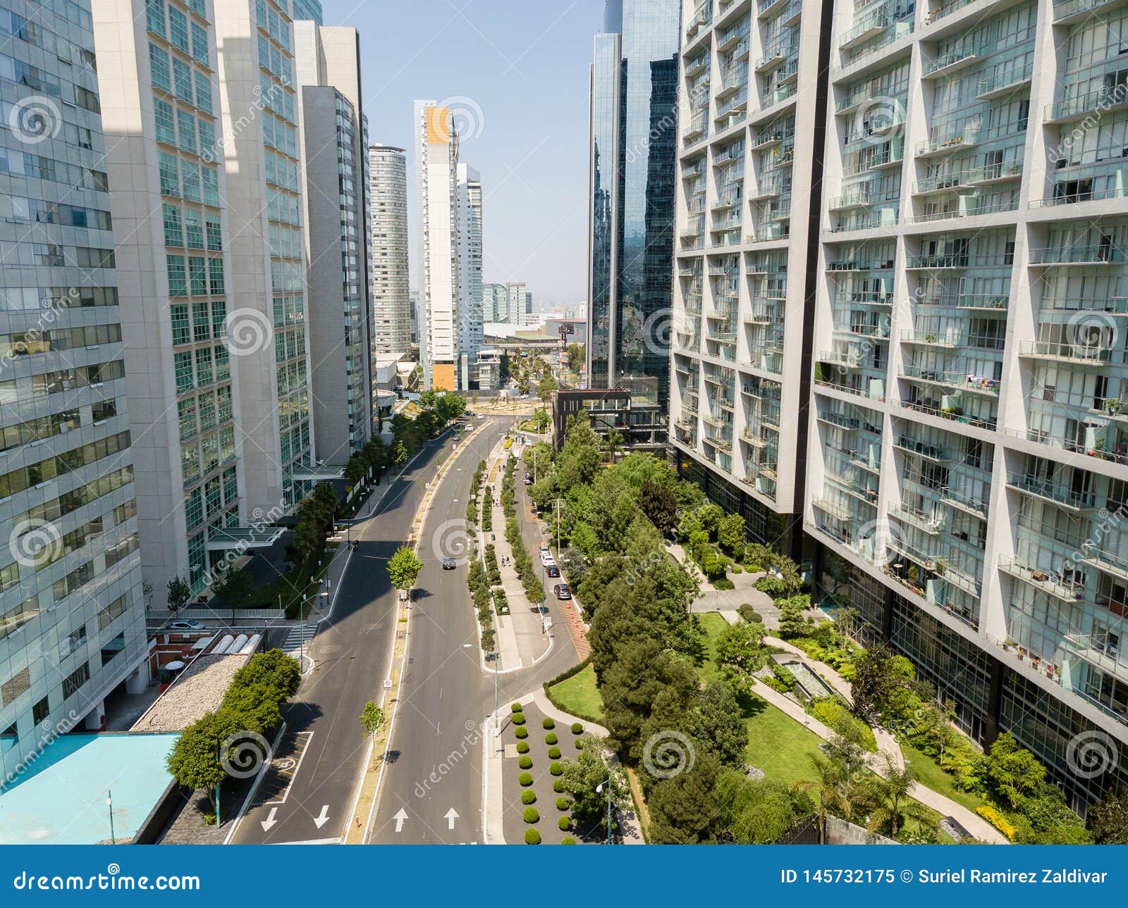 Mexico City - Santa Fe - Panoramic View Editorial Image - Image of ...