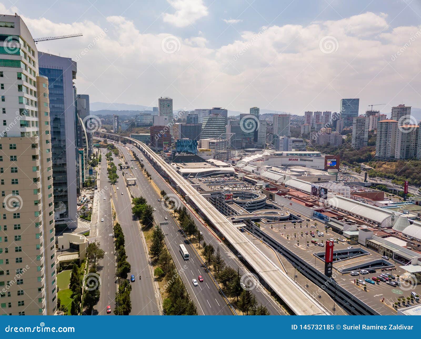 Mexico City - Santa Fe - Panoramic View Editorial Image - Image of ...