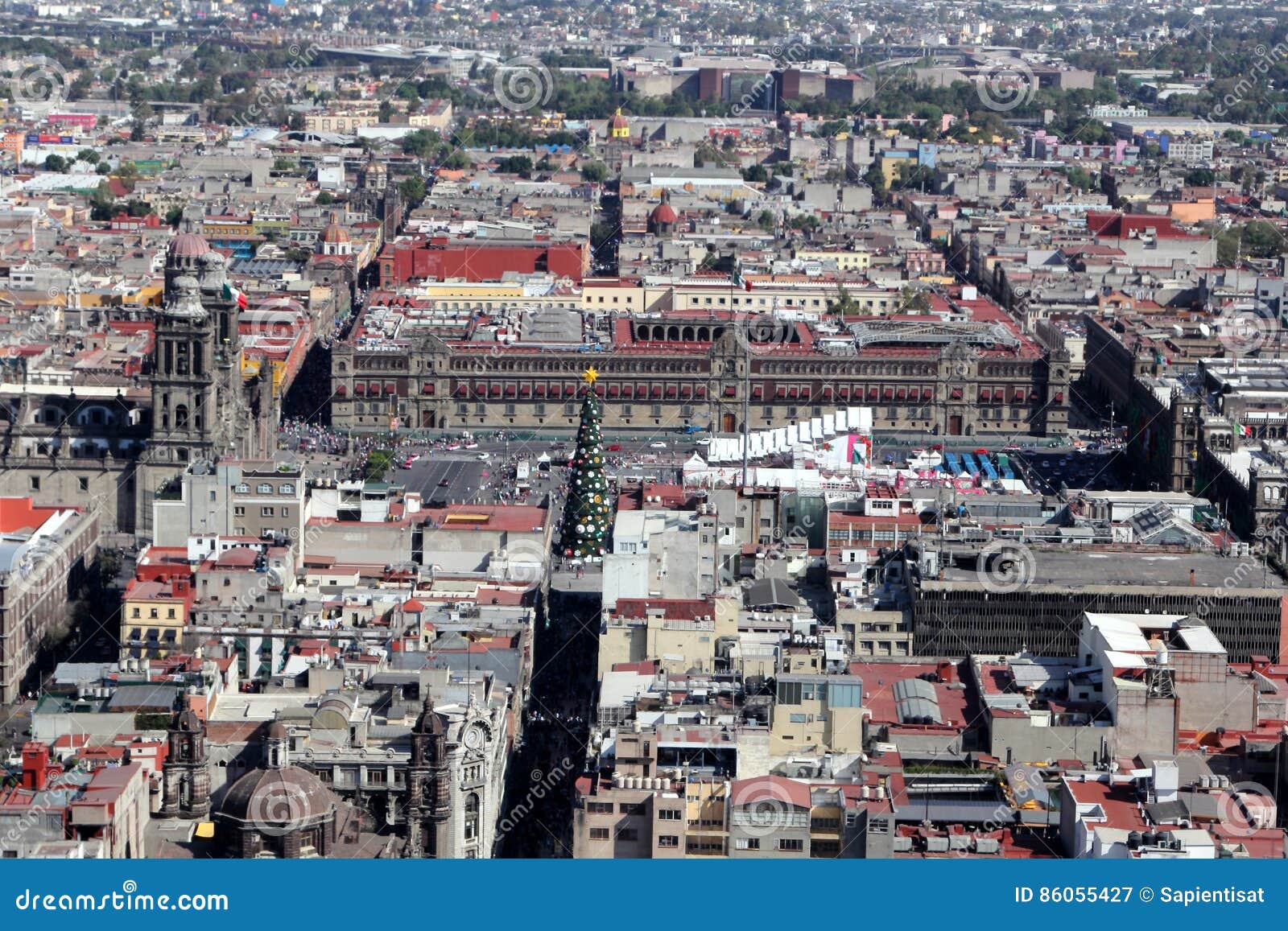 Mexico City view, Mexico editorial photography. Image of attraction ...