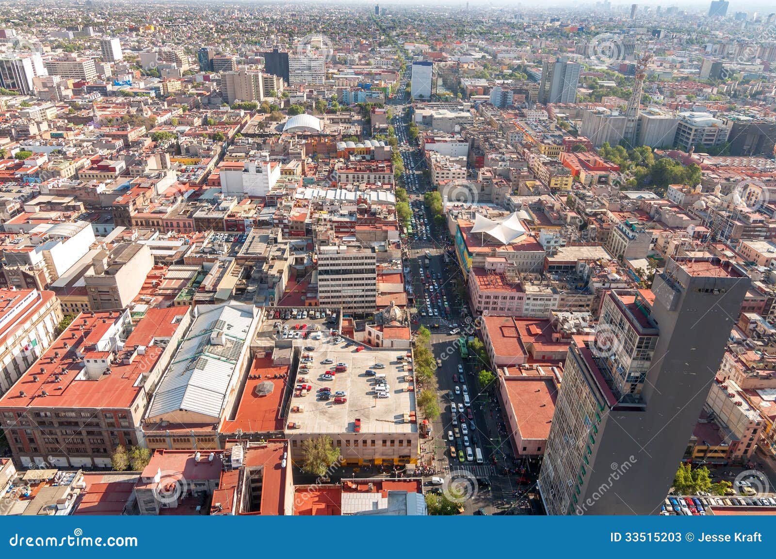 Mexico City View stock image. Image of downtown, main - 33515203