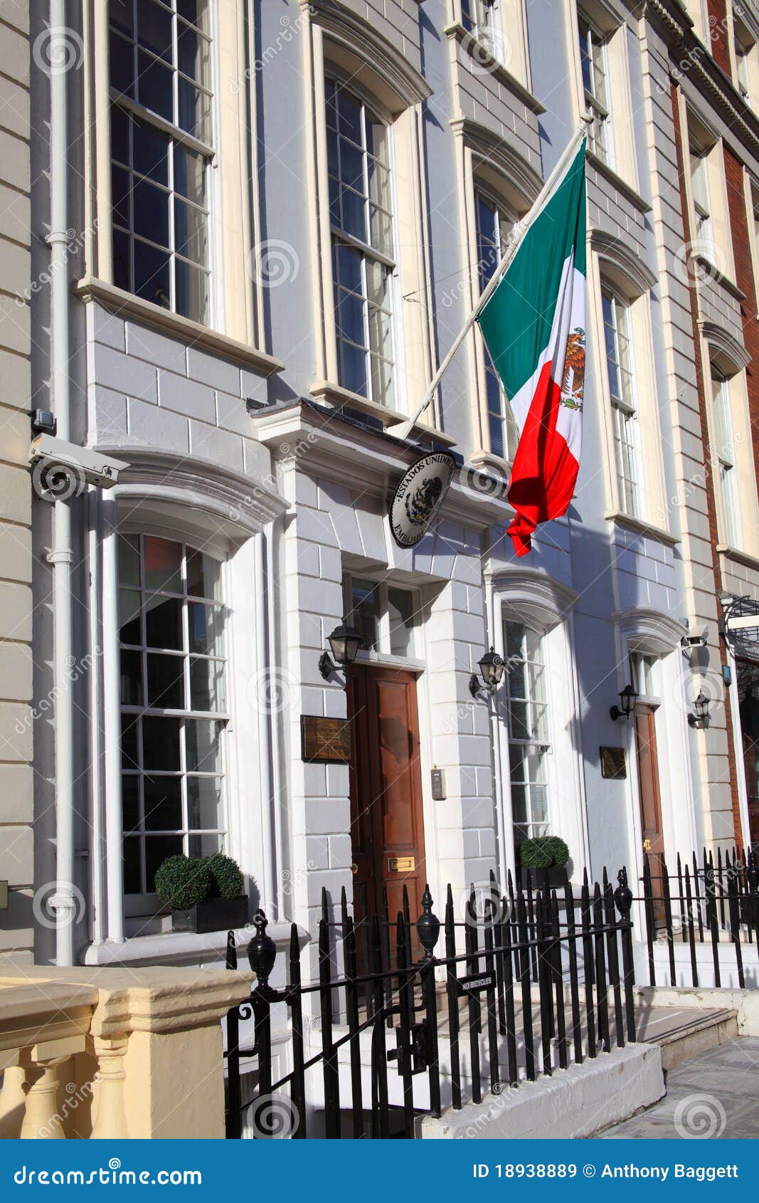 Mexico embassy in London stock image. Image of central - 18938889