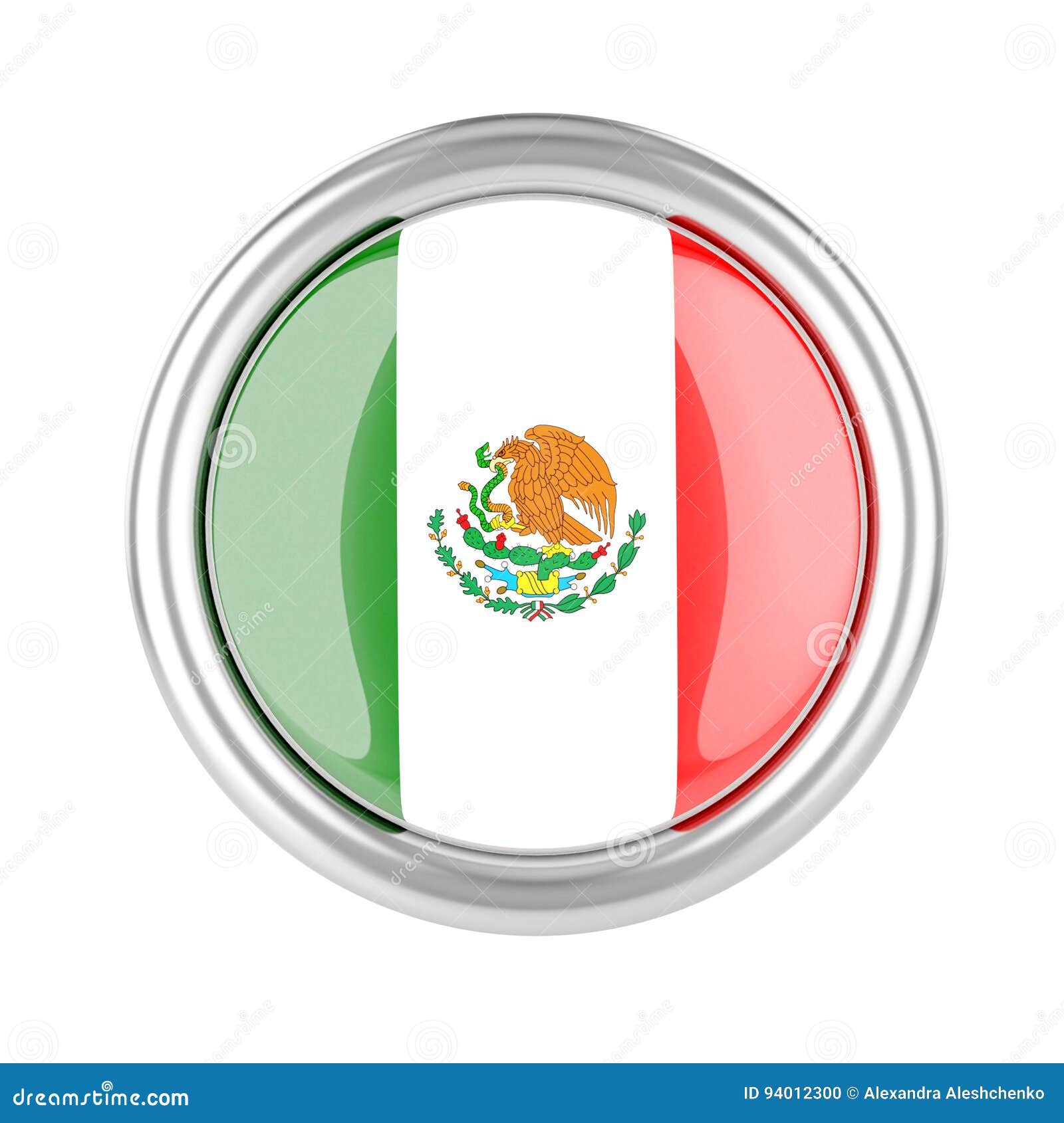 Mexico flag button stock illustration. Illustration of graphic - 94012300