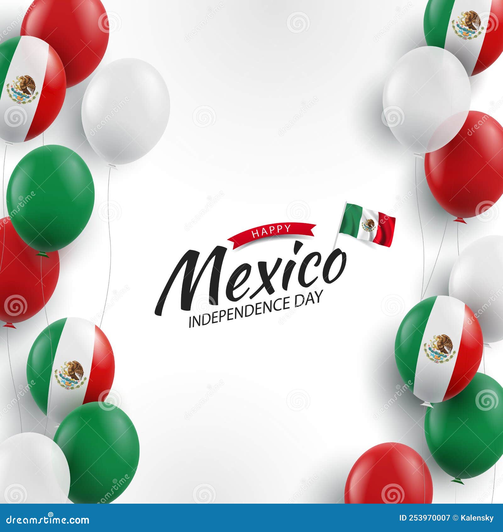 Mexico Independence Day stock illustration. Illustration of arms ...
