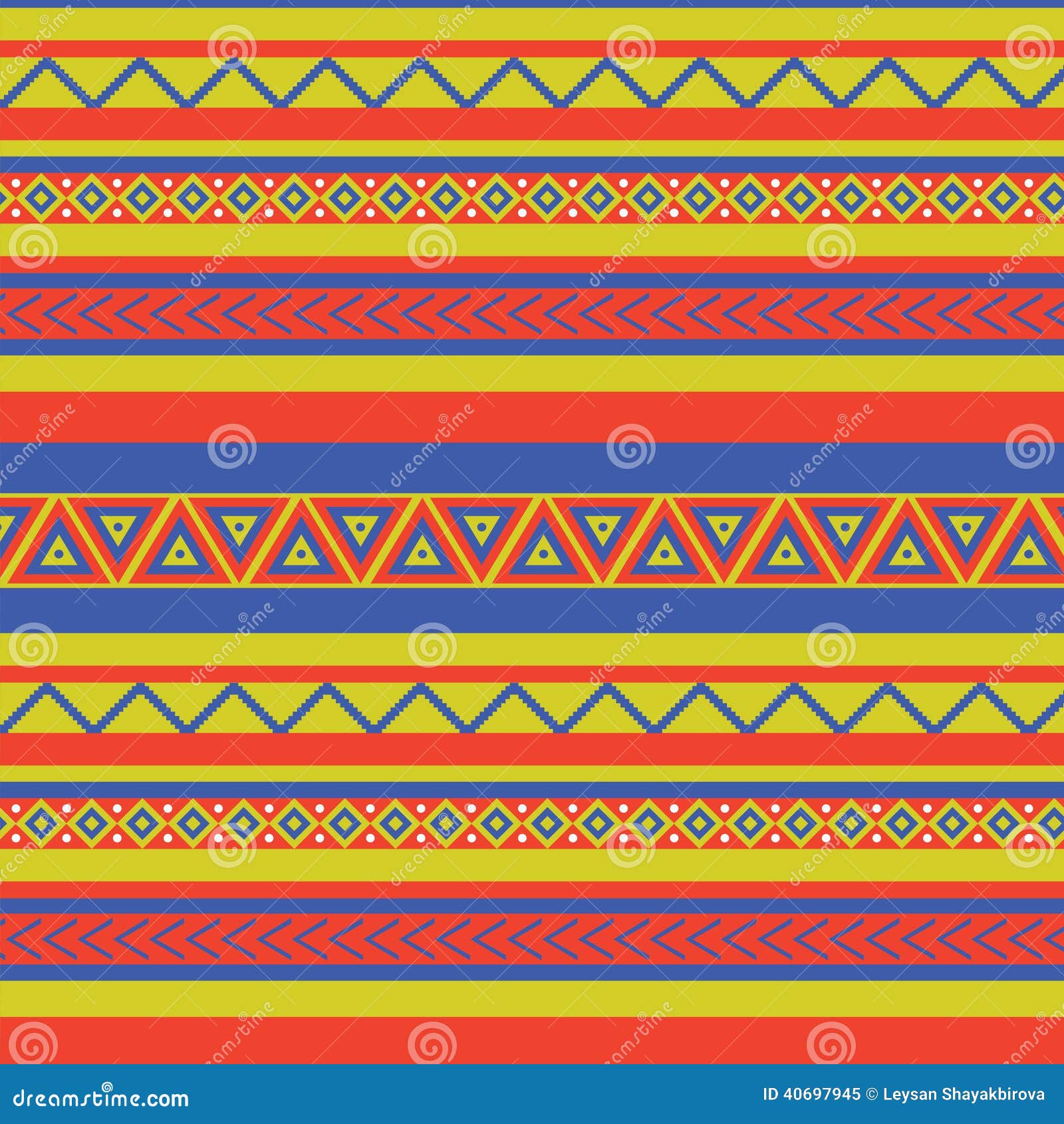 Mexico pattern stock vector. Illustration of aztec, decor - 40697945
