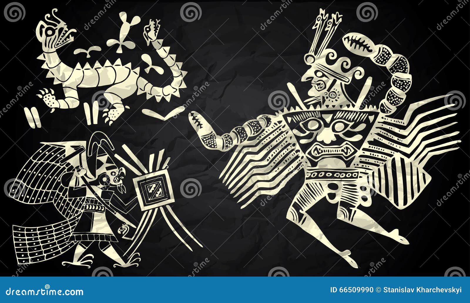 Mexico and Peru native art stock vector. Illustration of calendar ...