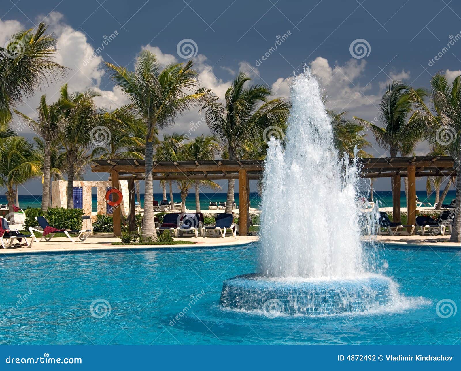 Mexico pool and ocean stock photo. Image of landscape - 4872492