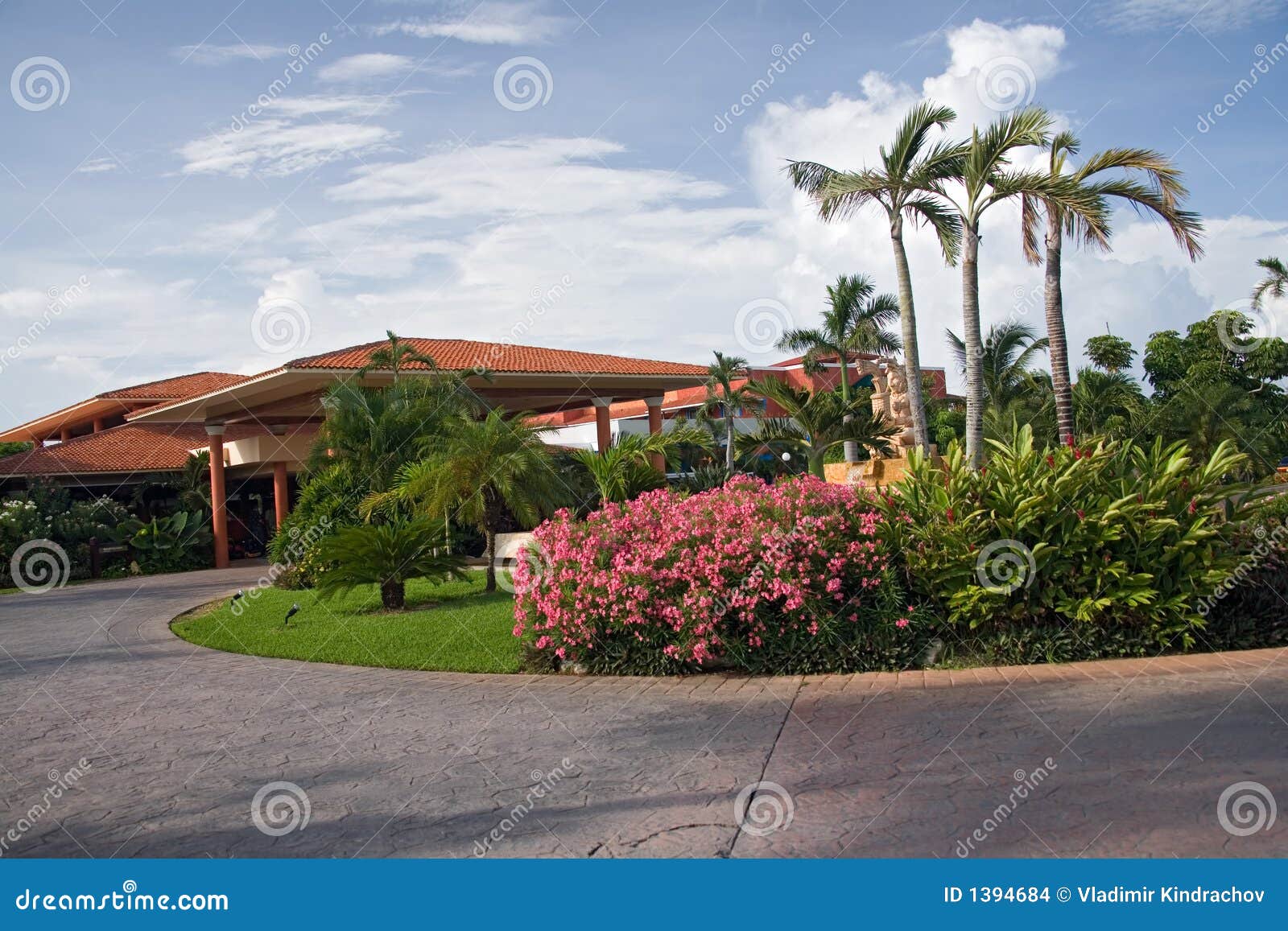 Mexico Resort at the Entrance Stock Photo - Image of travel, cloud: 1394684