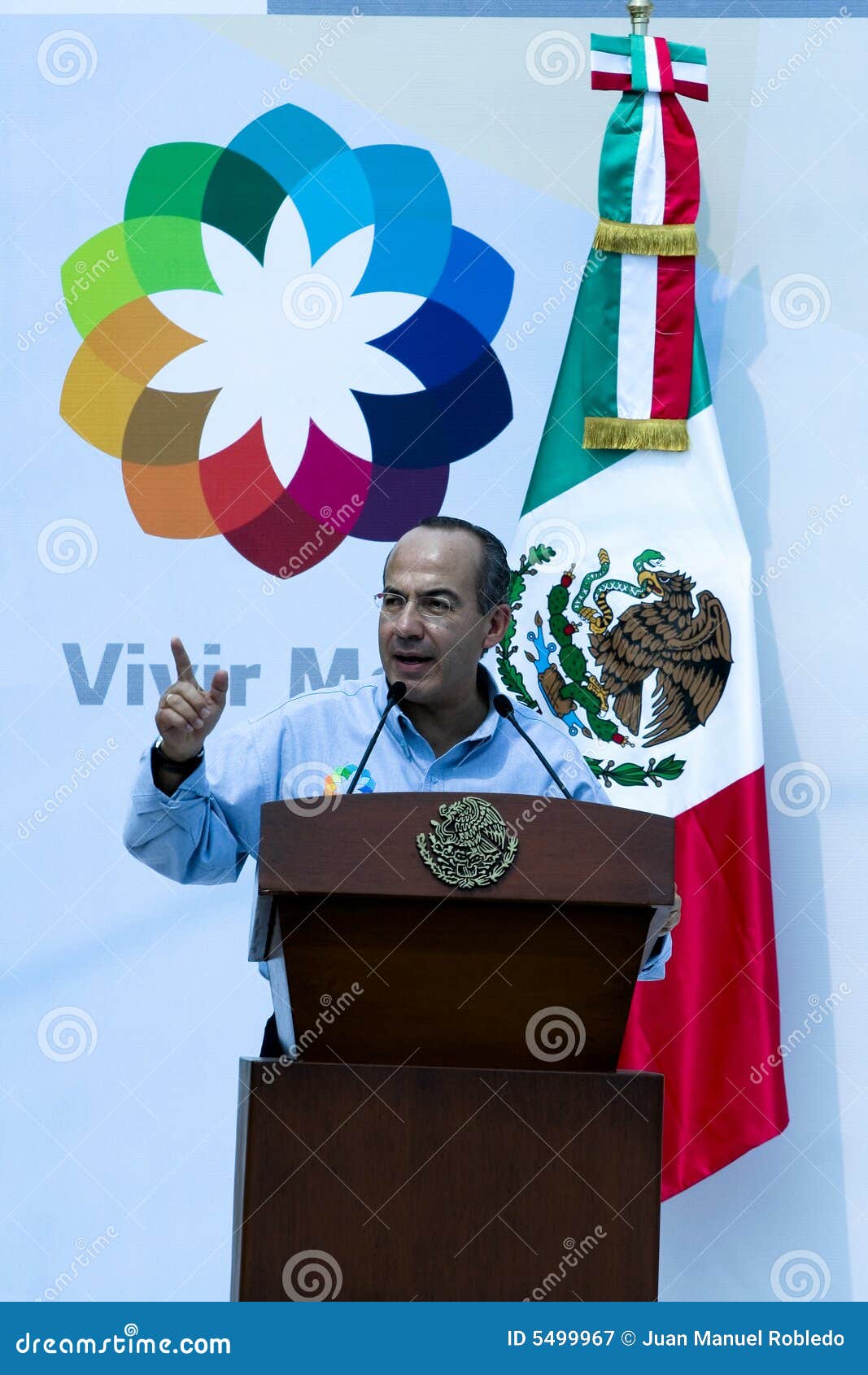 Mexico S President Felipe Calderon Editorial Photography - Image of ...