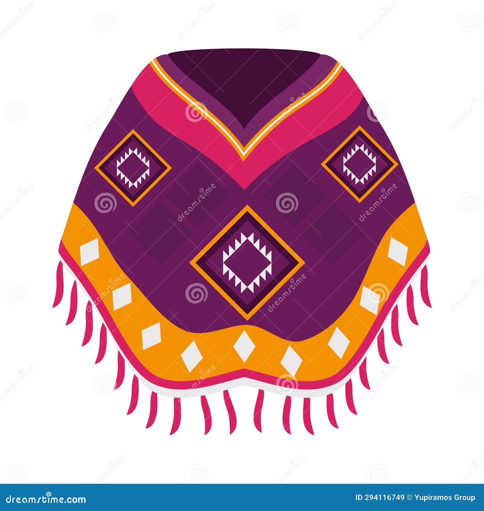 Mexico Sarape Poncho Pattern, Stock Vector - Illustration of coat ...