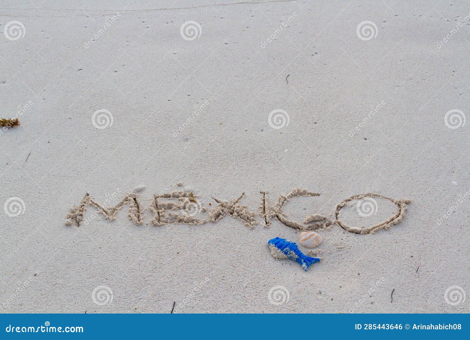 Mexico sign stock photo. Image of morning, torque, shoreline - 285443646