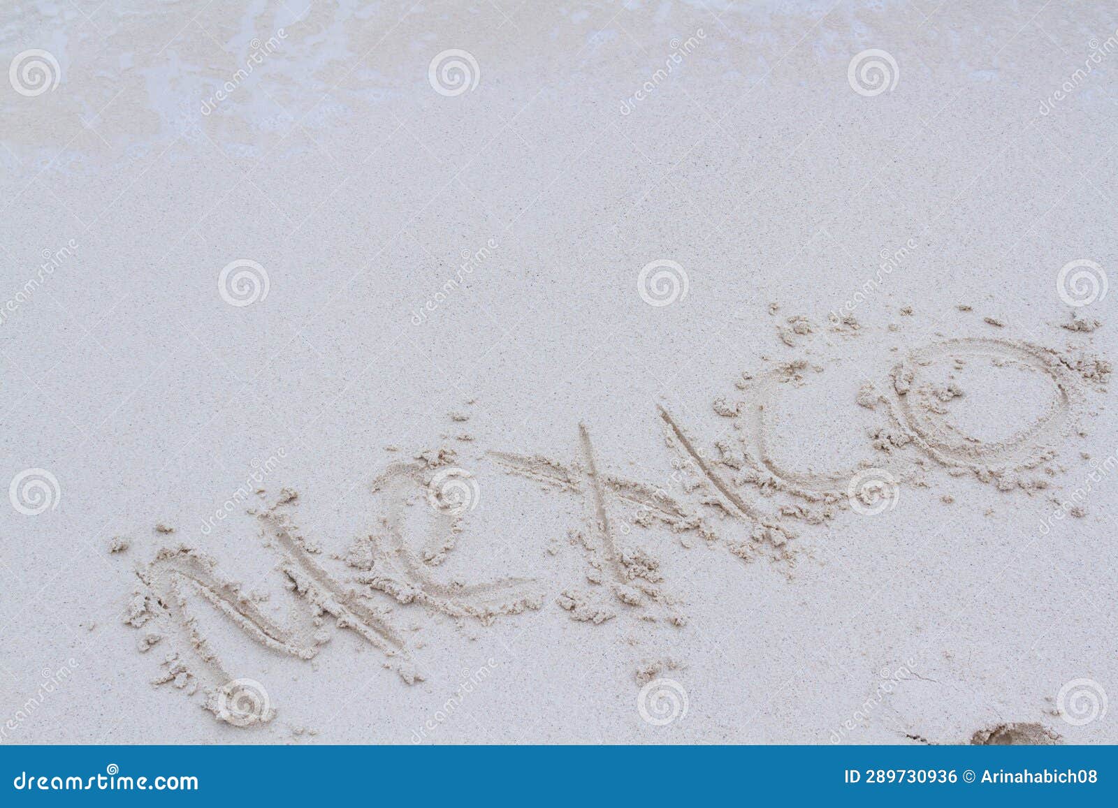 Mexico sign stock photo. Image of climate, shoreline - 289730936