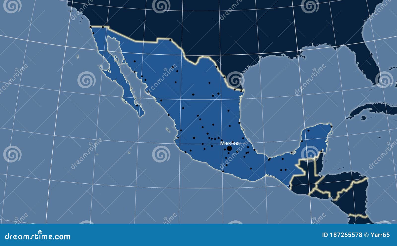 Mexico - Solid. Composition, Borders Stock Illustration - Illustration ...