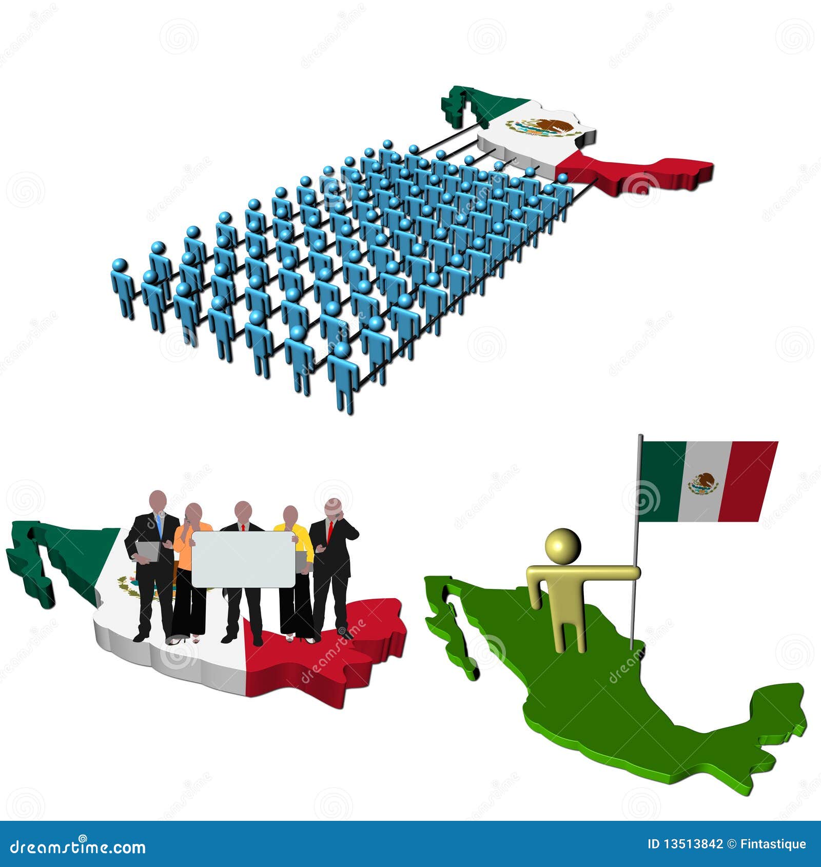 Mexico Teamwork Business Team Stock Illustration - Illustration of ...