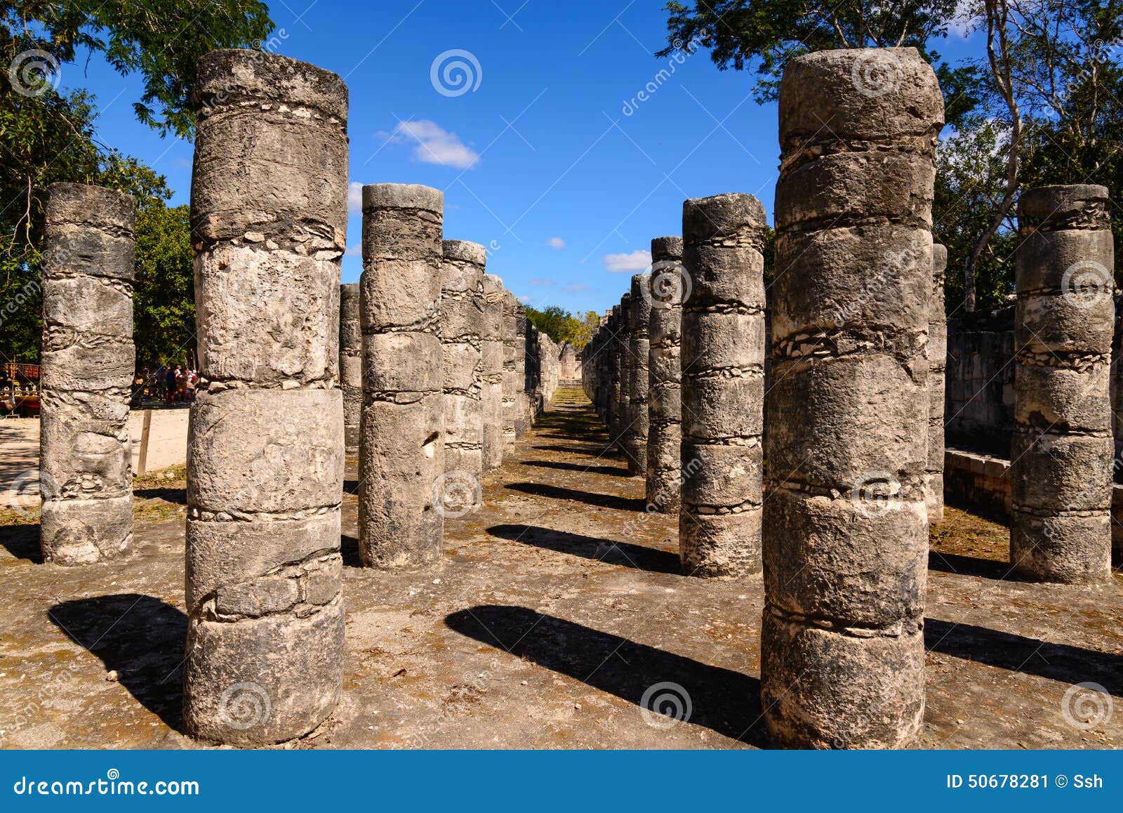Thousand Columns At Chichen Itza Stock Photo | CartoonDealer.com #112920624