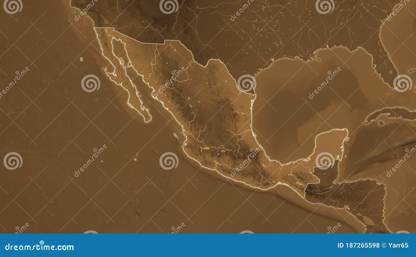Mexico - tint. Composition stock illustration. Illustration of ...