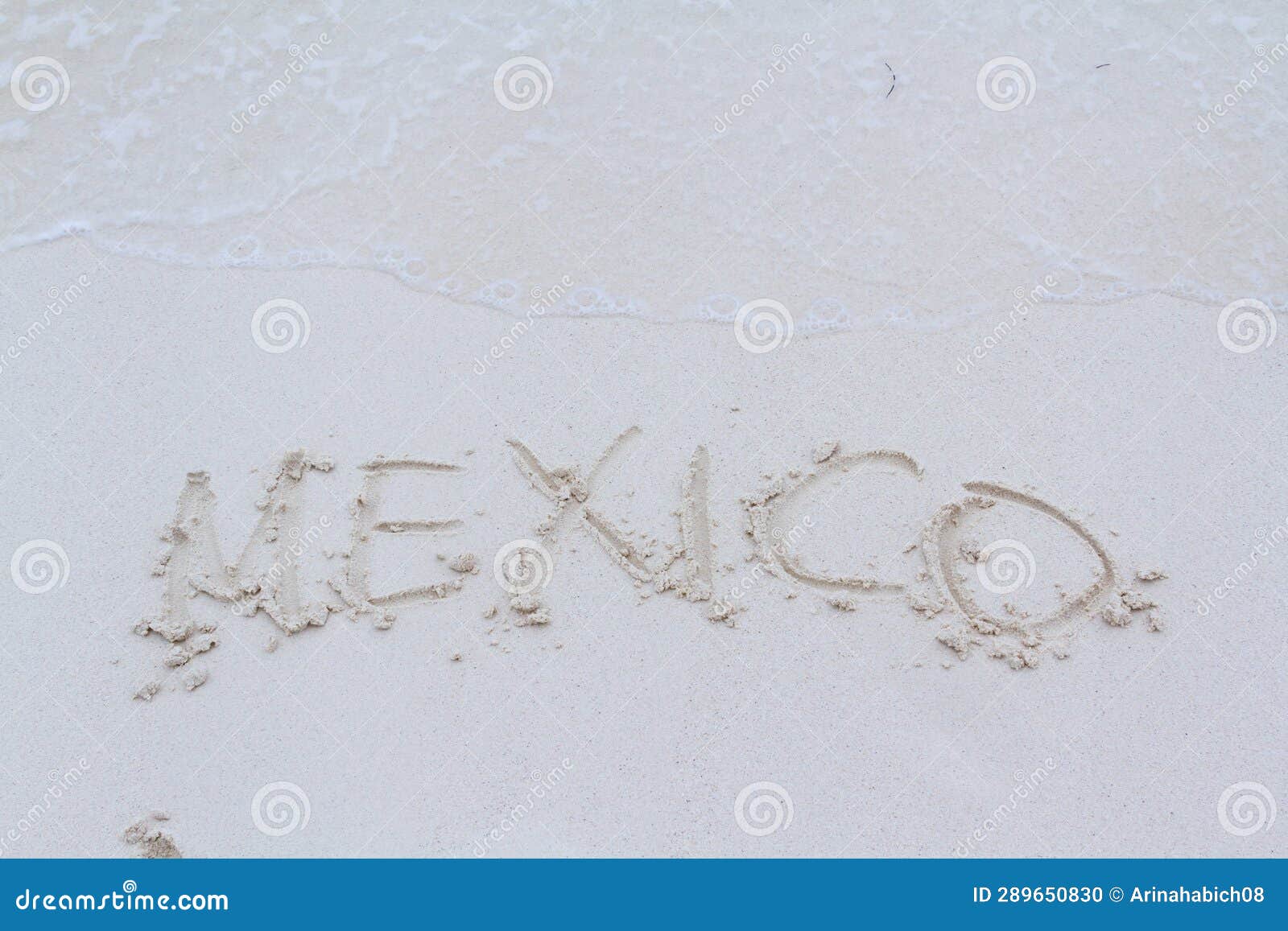 Mexico sign stock photo. Image of climate, cancun, blue - 289650830