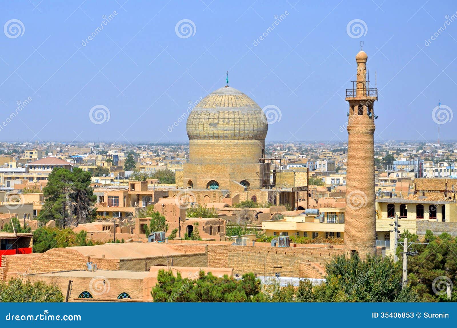 Meybod old city stock image. Image of mosque, meybod - 35406853