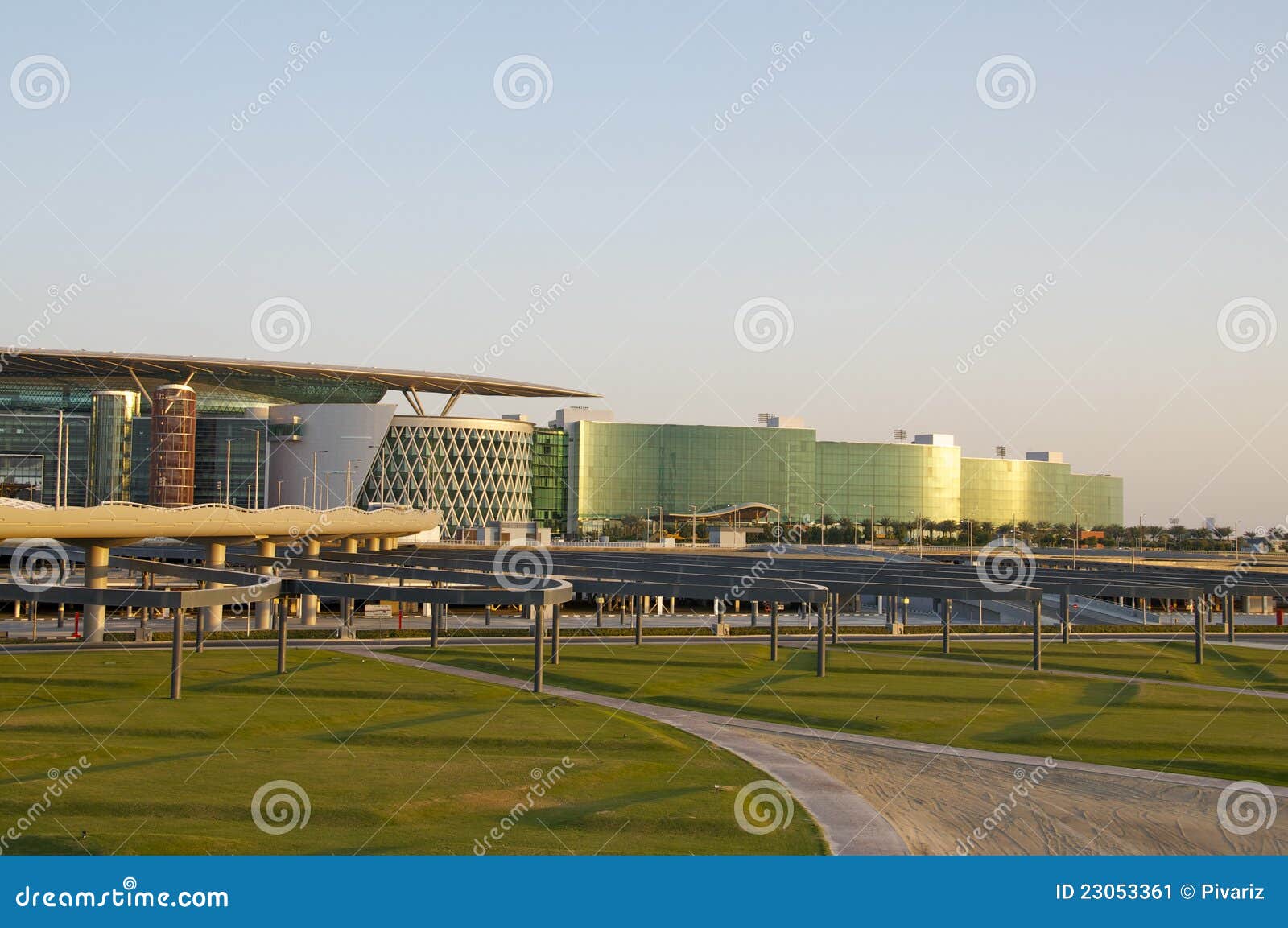 Meydan hippodrome dubai stock image. Image of track, meydan - 23053361
