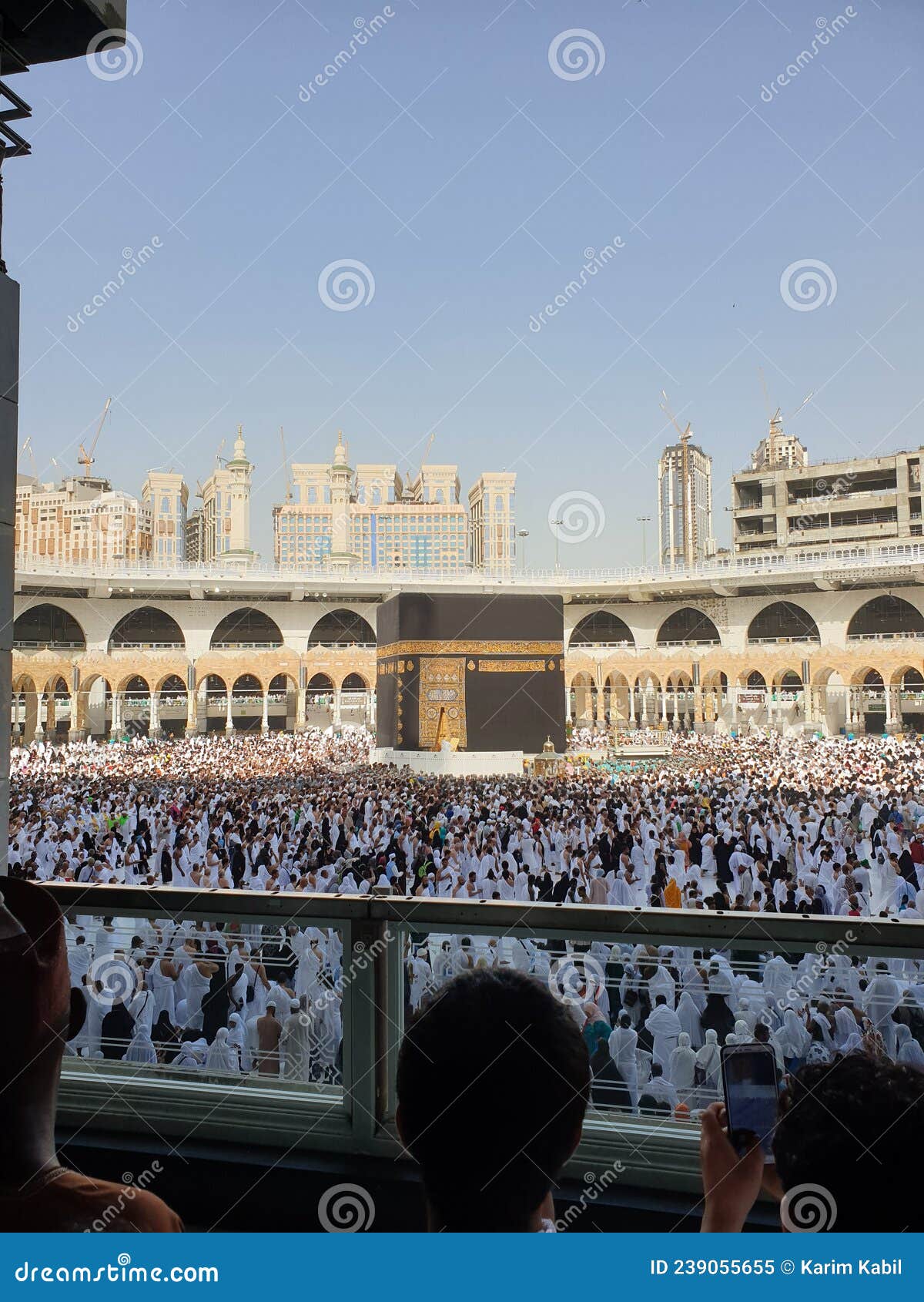 Mezquita sagrada de kaaba imagen editorial. Imagen de muchedumbre - 239055655