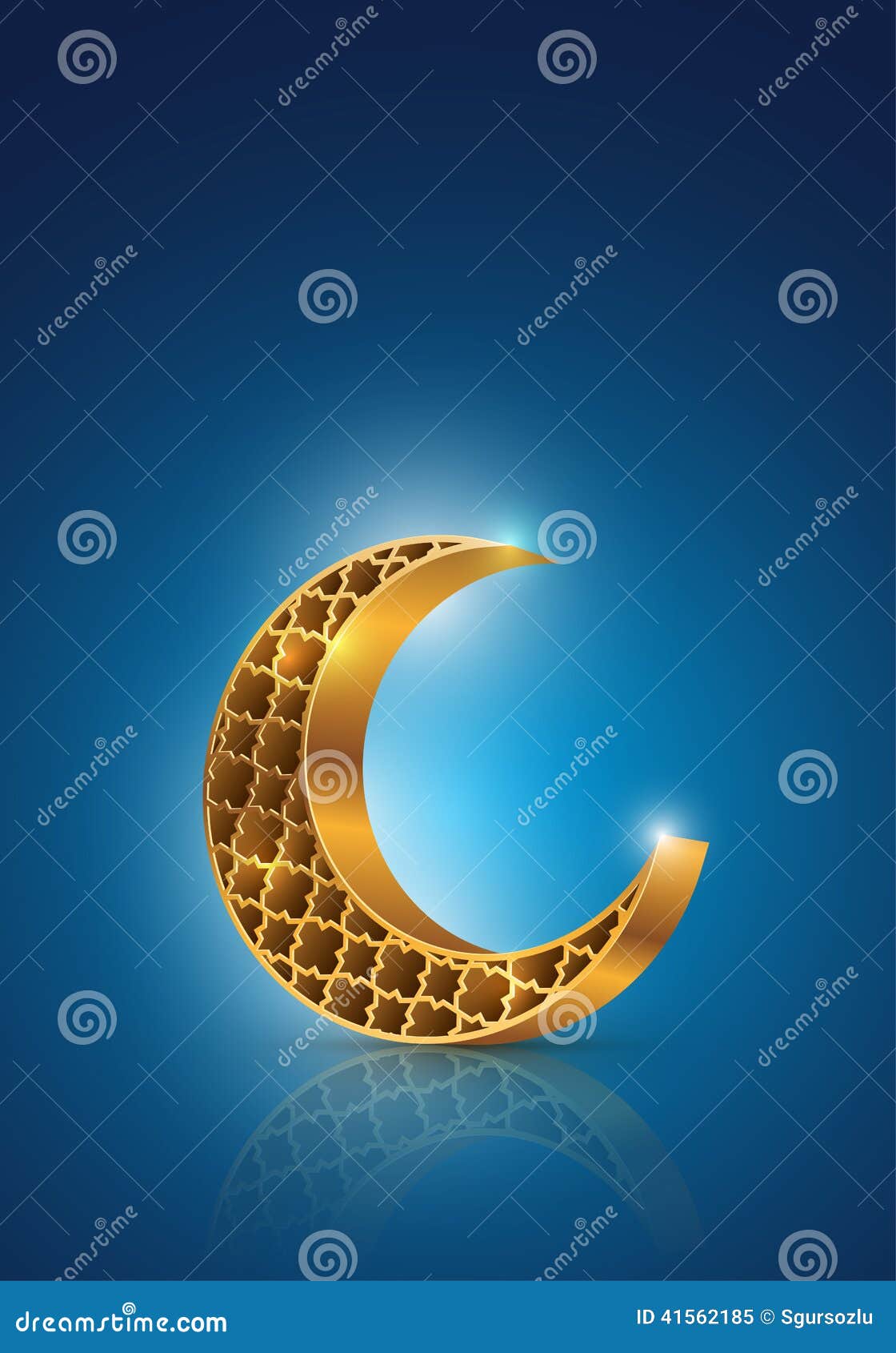 Mezzaluna di Ramadan illustrazione vettoriale. Illustrazione di arte ...