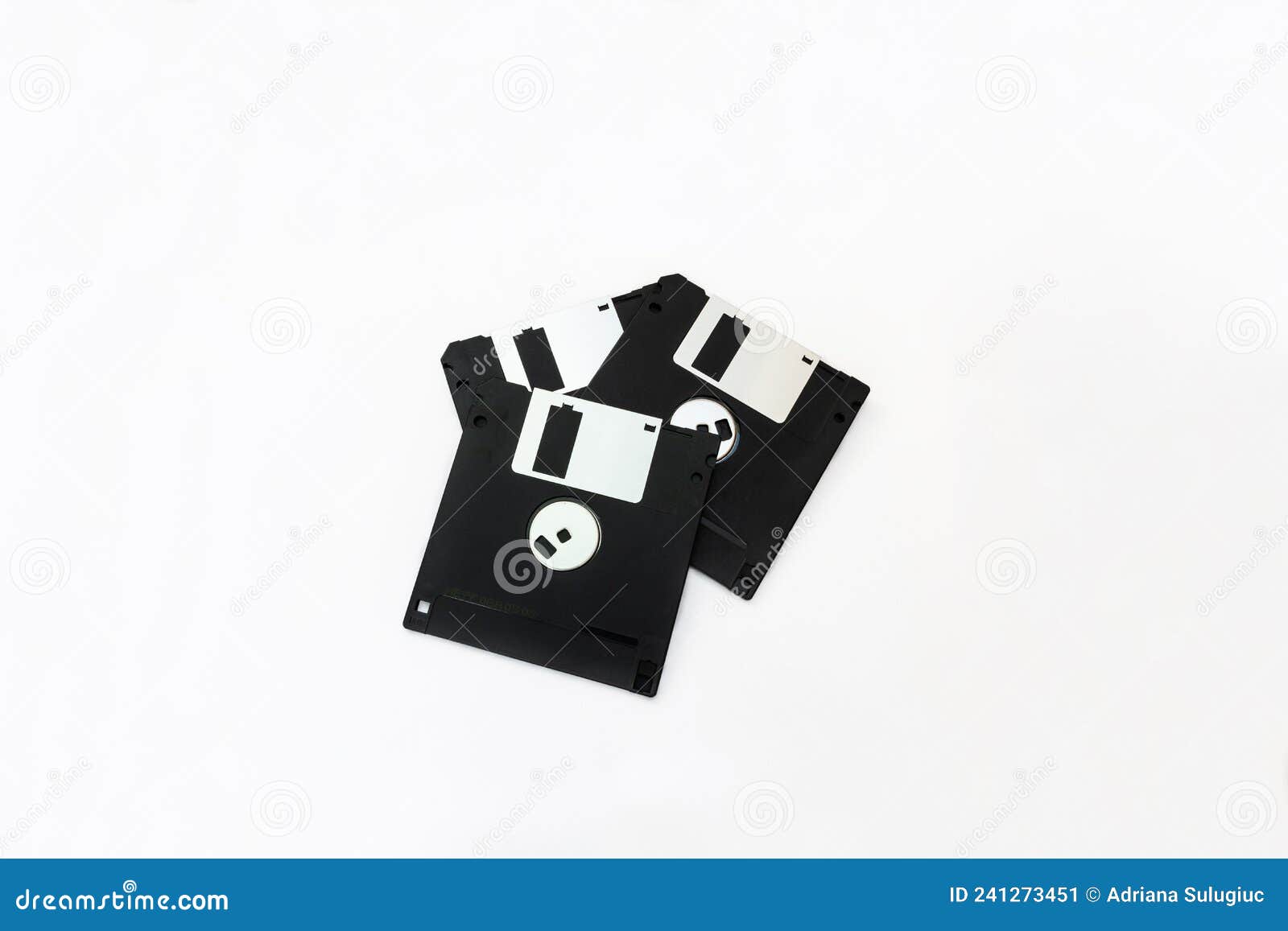 MF-2HD Floppy Disks 3.5 Inch Stock Image - Image of information, black ...