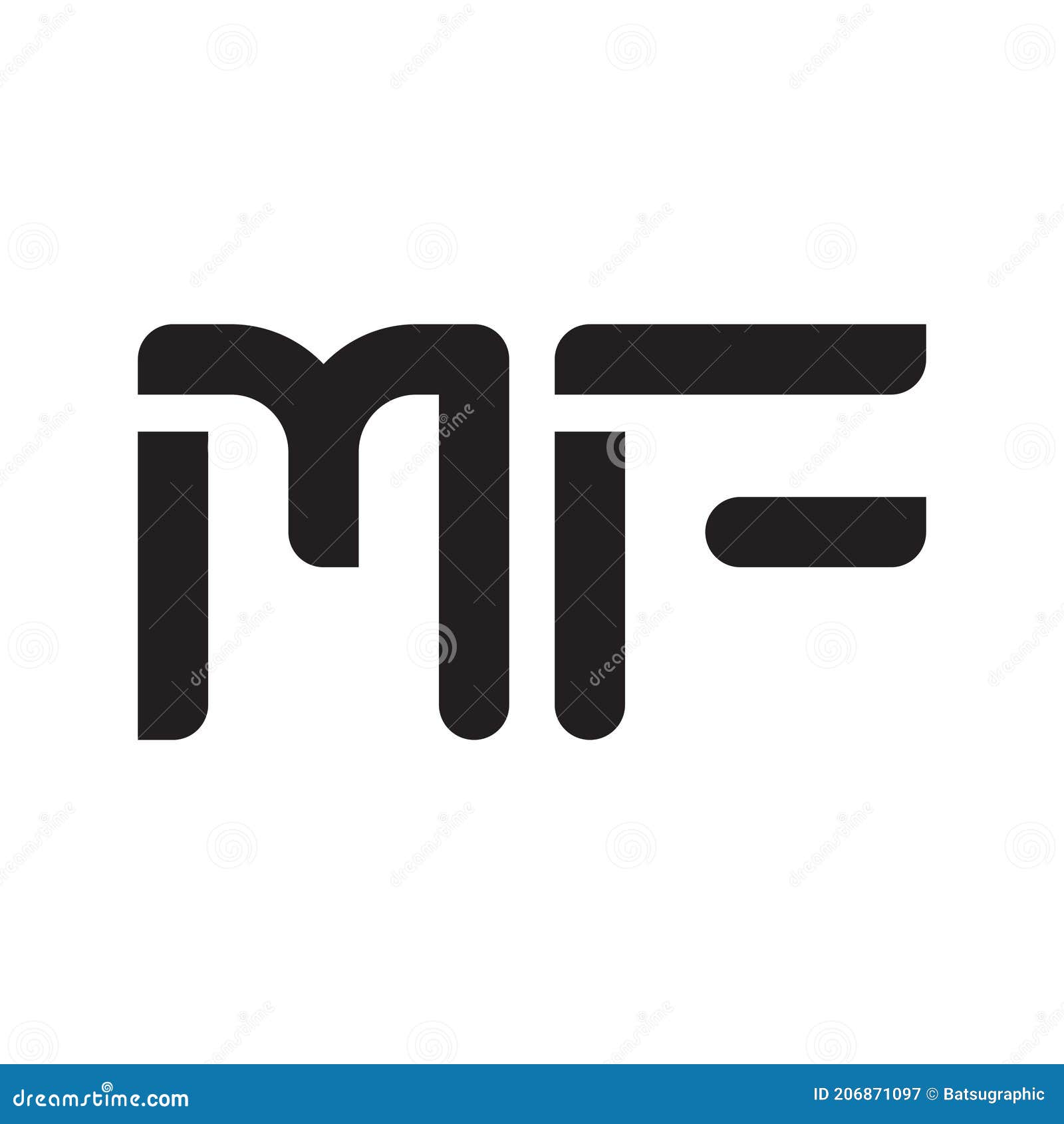 Mf Initial Letter Vector Logo Icon Stock Vector - Illustration of logo ...