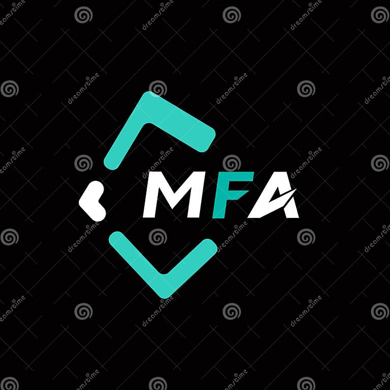 MFA Creative Minimalist Letter Logo. MFA Unique Vector Initials ...