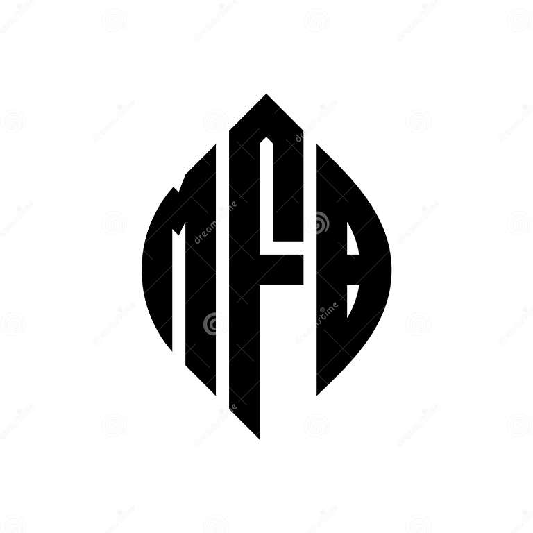 Mfb Circle Letter Logo Design With Circle And Ellipse Shape Mfb 9008