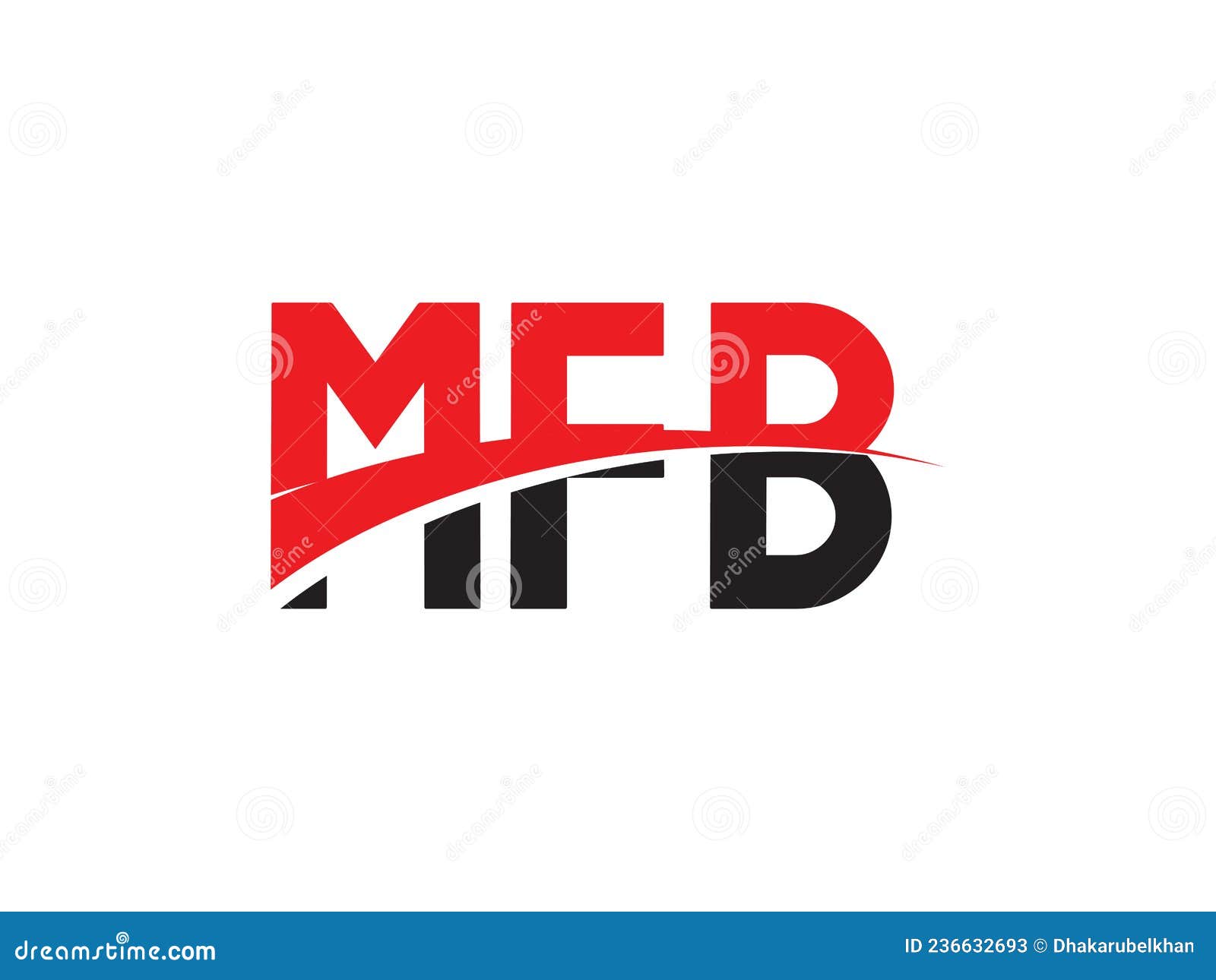 MFB Letter Initial Logo Design Stock Vector - Illustration of style ...