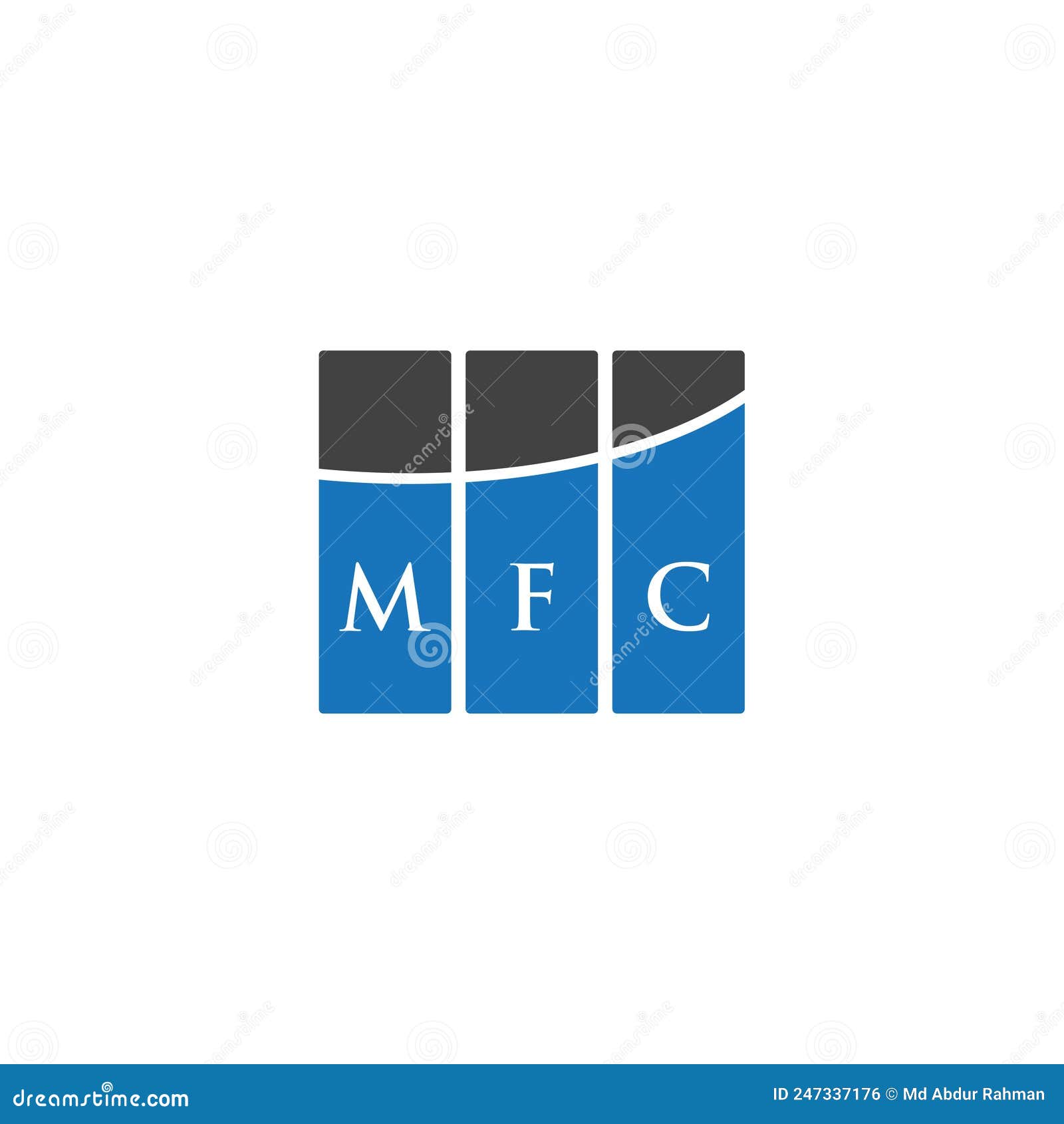 MFC Letter Logo Design on WHITE Background. MFC Creative Initials ...