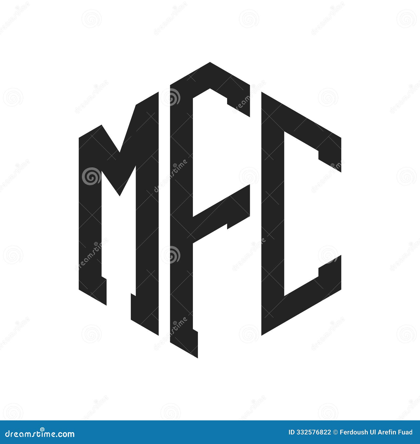 MFC Logo Design. Initial Letter MFC Monogram Logo Using Hexagon Shape ...