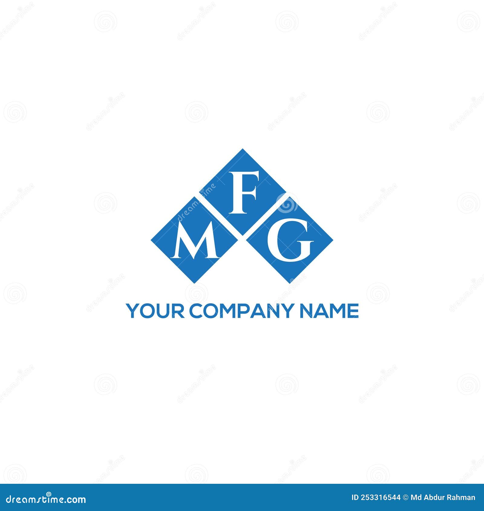 MFG Letter Logo Design on WHITE Background. MFG Creative Initials ...
