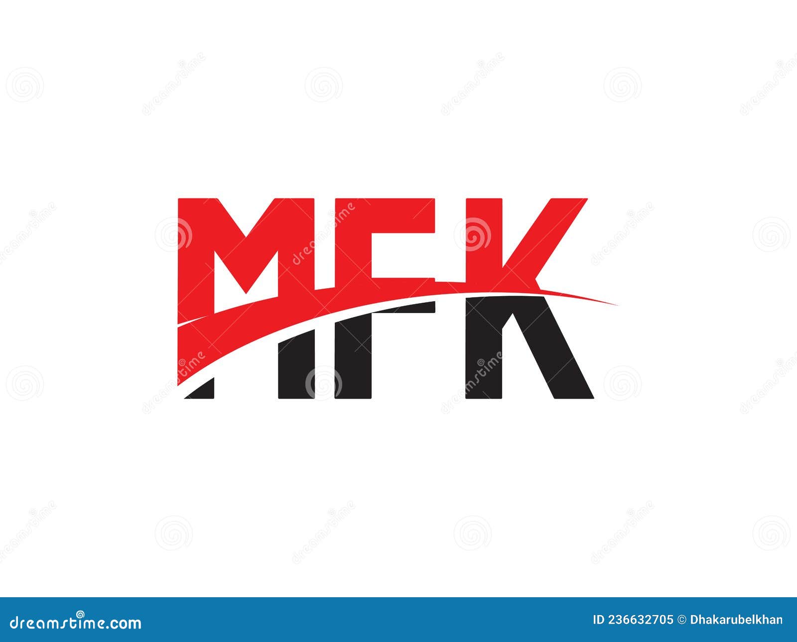 MFK Letter Initial Logo Design Stock Vector - Illustration of design ...