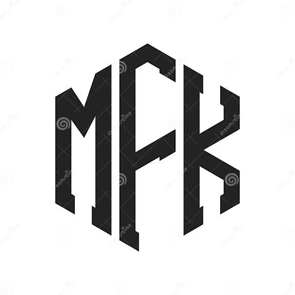 MFK Logo Design. Initial Letter MFK Monogram Logo Using Hexagon Shape ...