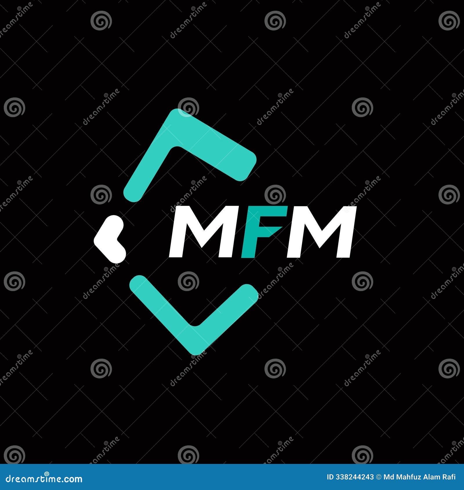 MFM Creative Minimalist Letter Logo. MFM Unique Vector Initials ...
