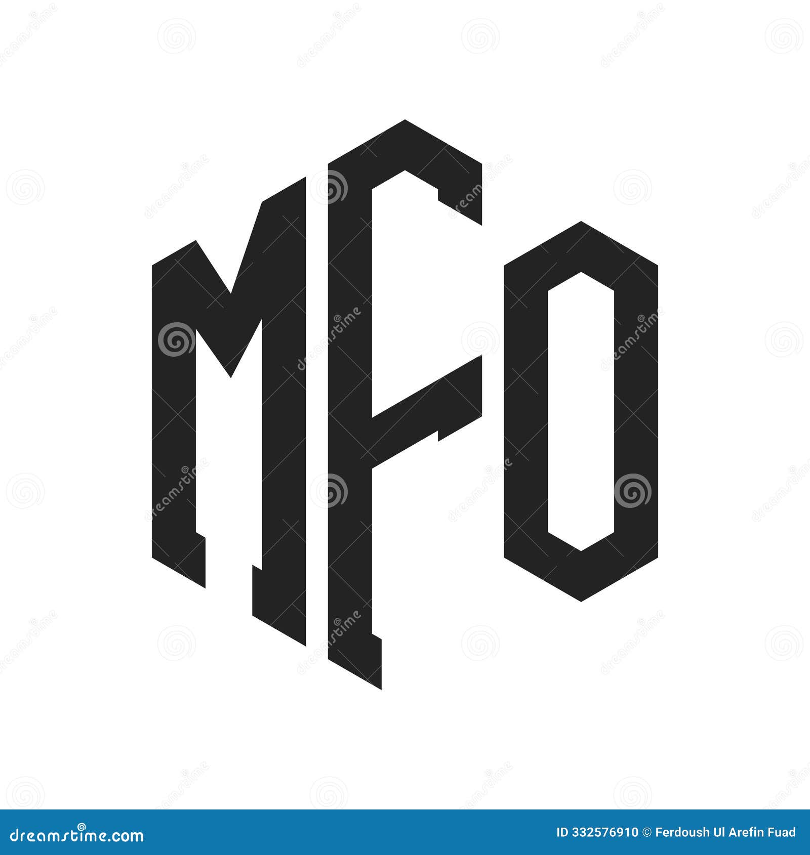 MFO Logo Design. Initial Letter MFO Monogram Logo Using Hexagon Shape ...