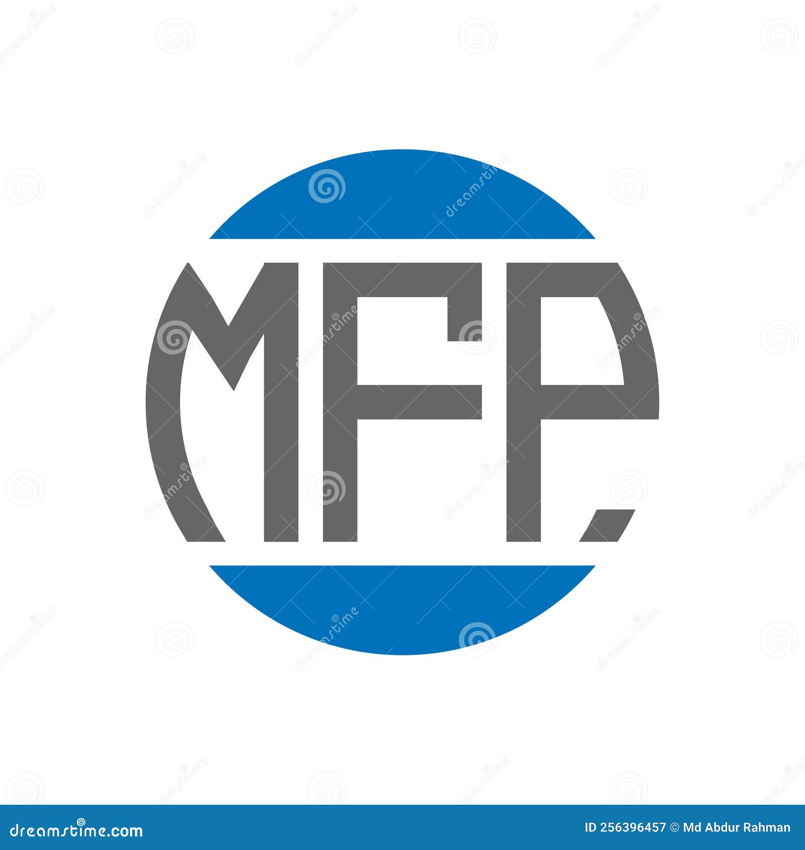 MFP Letter Logo Design on White Background. MFP Creative Initials ...