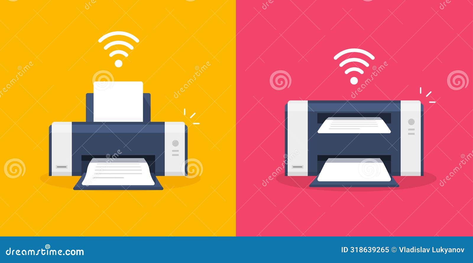 MFP Machine Multifunction Printer Vector Icon Flat Cartoon Graphic ...