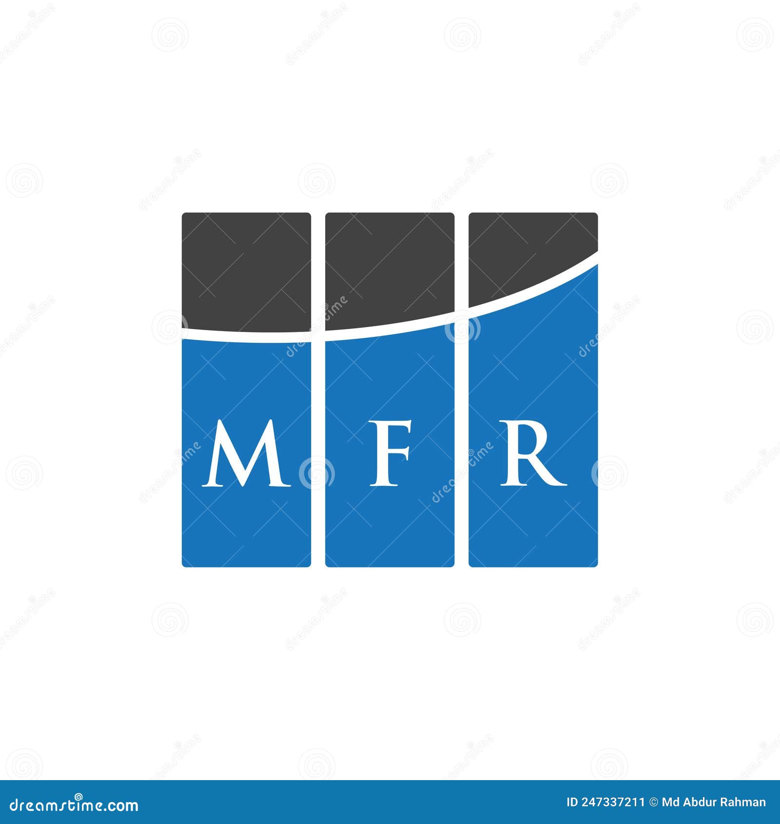 MFR Letter Logo Design on WHITE Background. MFR Creative Initials ...