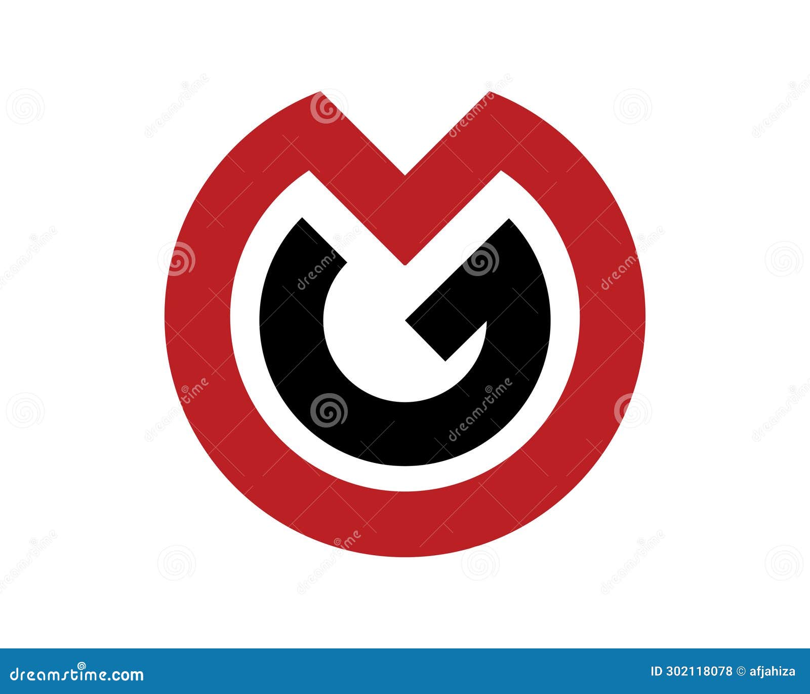 Mg Gm Letter Circle Logo Template 2 Stock Vector - Illustration of ...