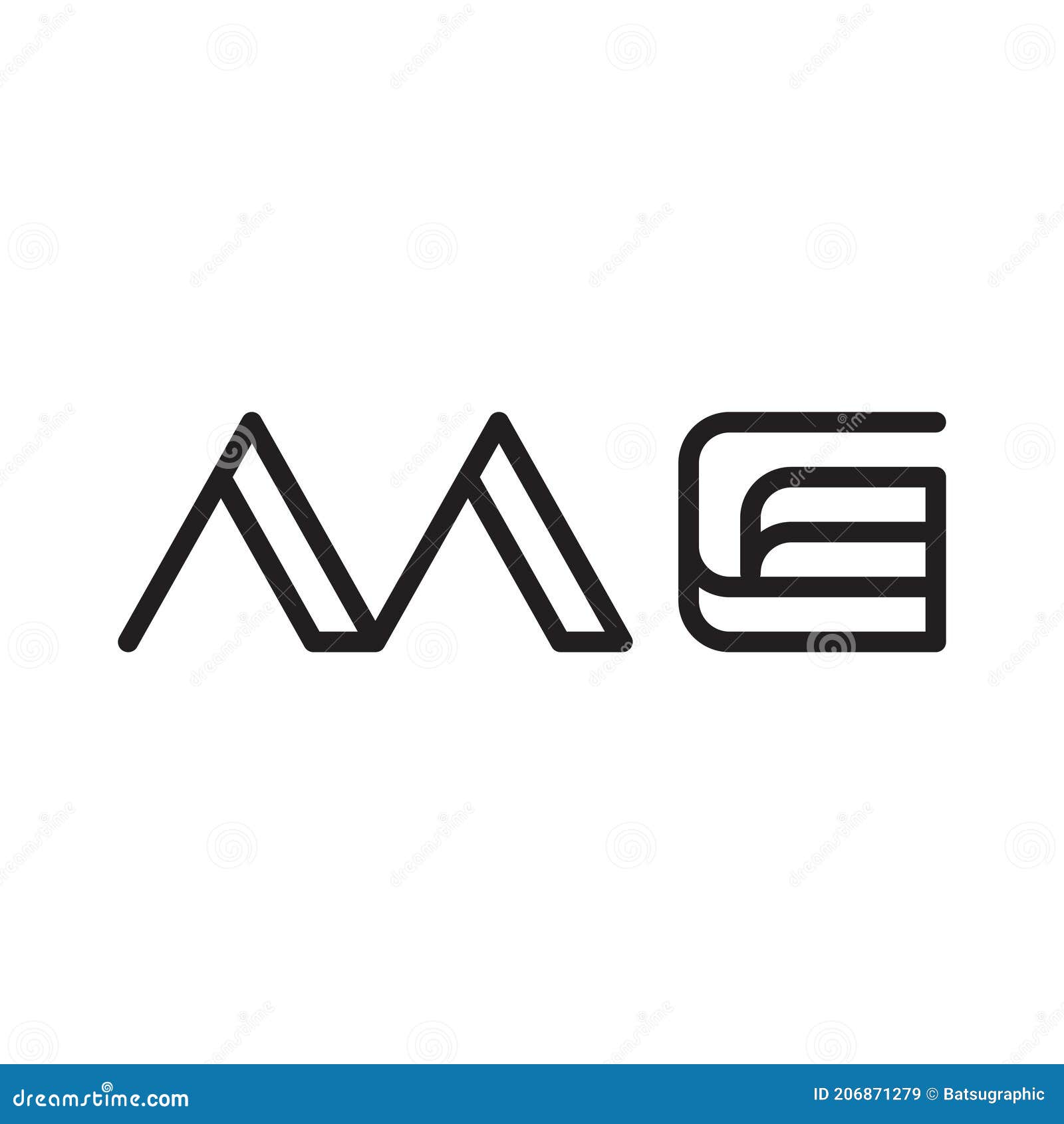 Mg Initial Letter Vector Logo Icon Stock Vector - Illustration of ...