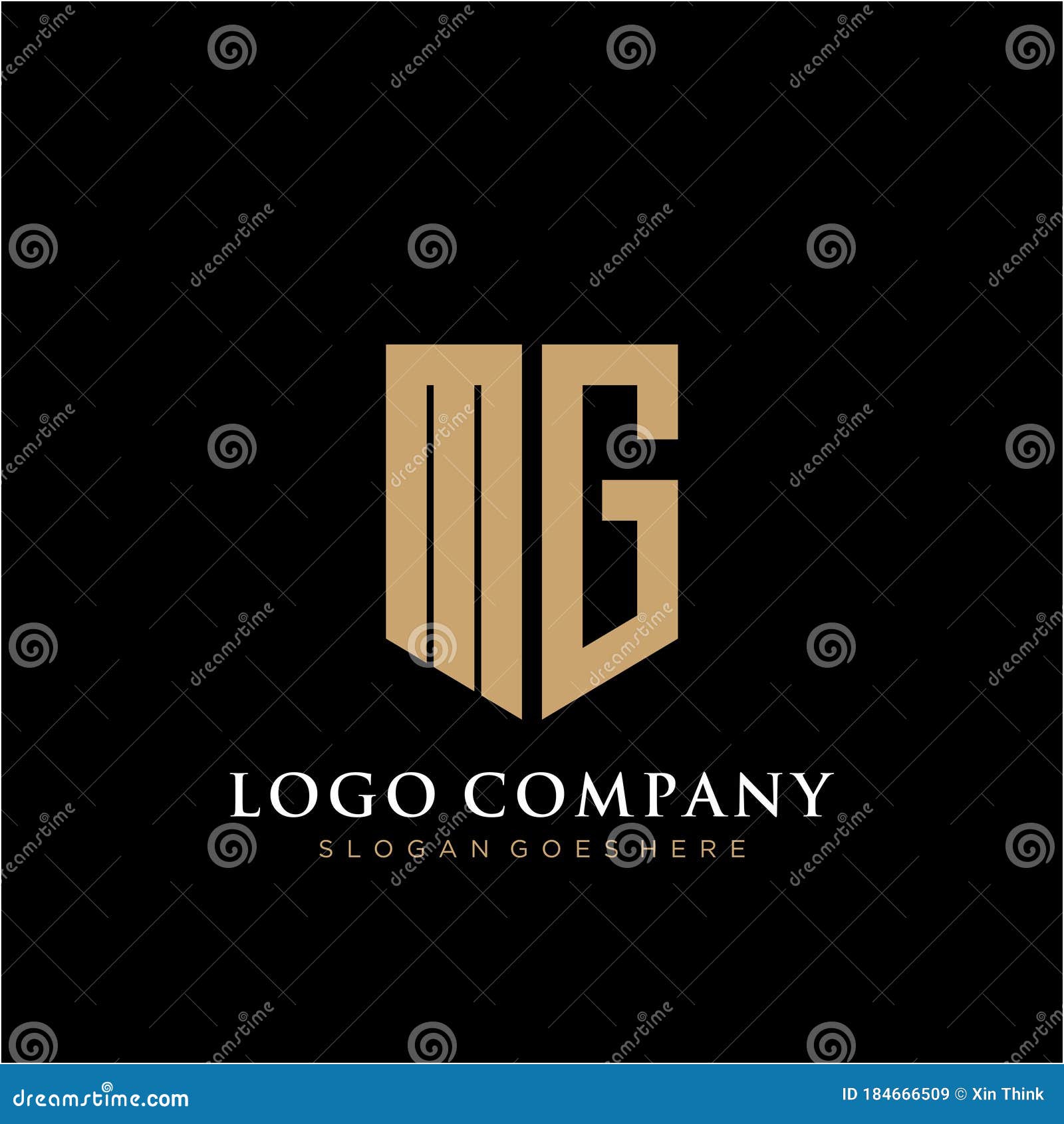 MG Letter Logo Icon Design Template Elements Stock Vector ...