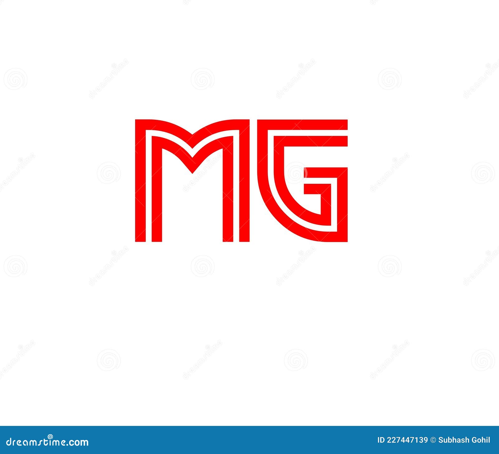 Mg logo design stock illustration. Illustration of label - 227447139