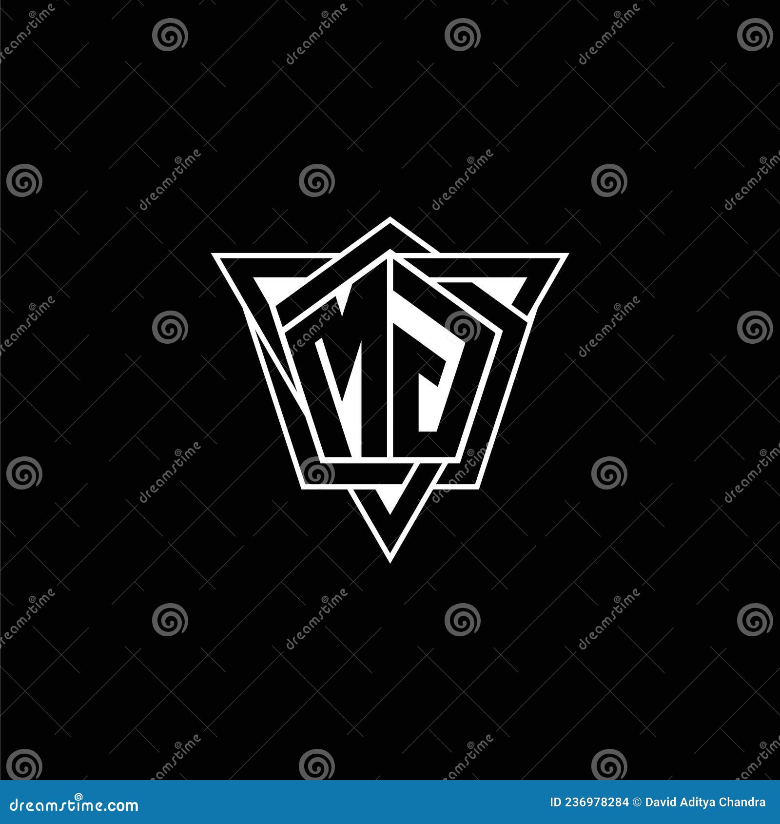 MG Logo Monogram Geometric Modern Design Stock Vector - Illustration of ...