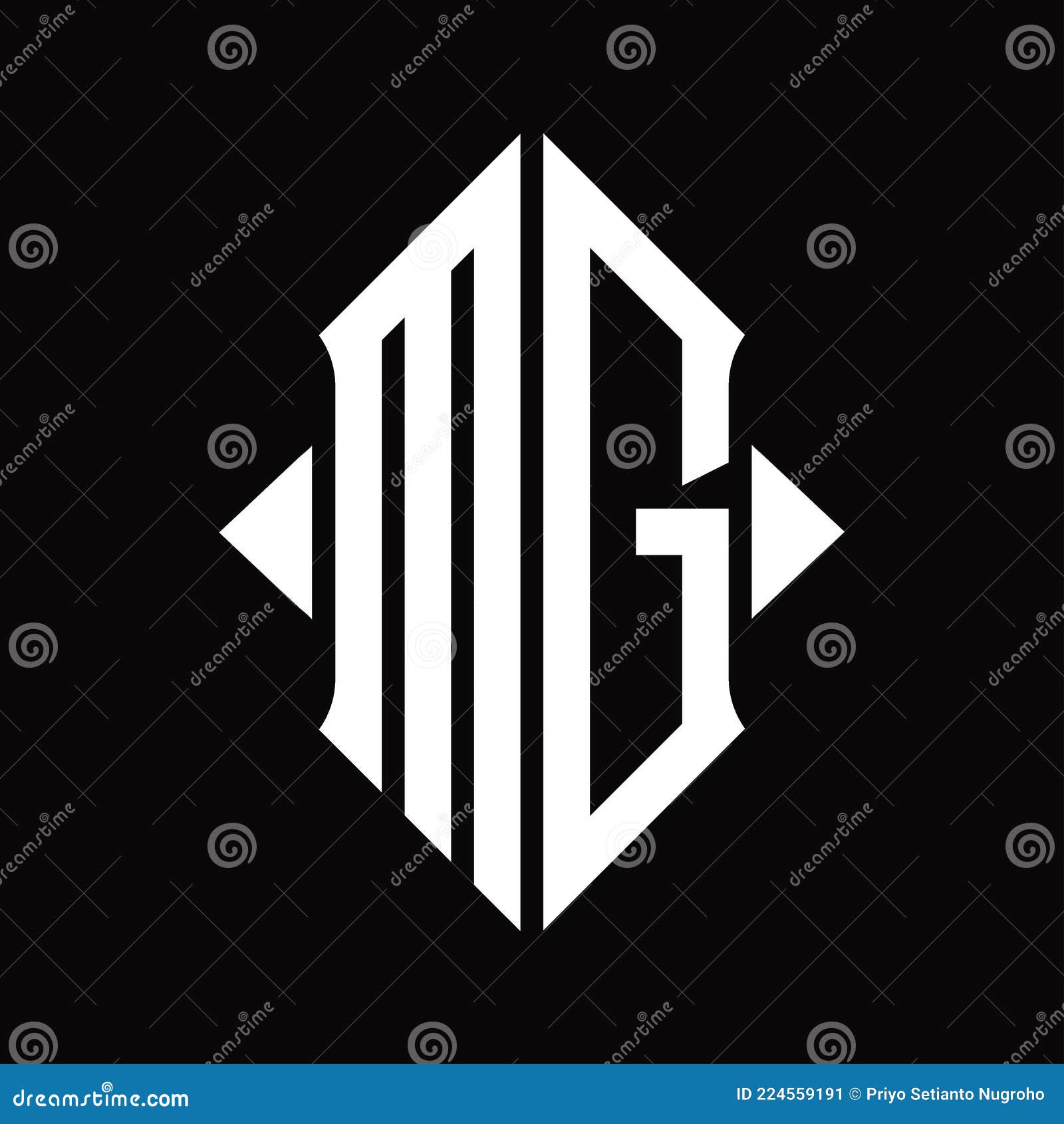 MG Logo Monogram with Shield Shape Isolated Design Template Stock ...