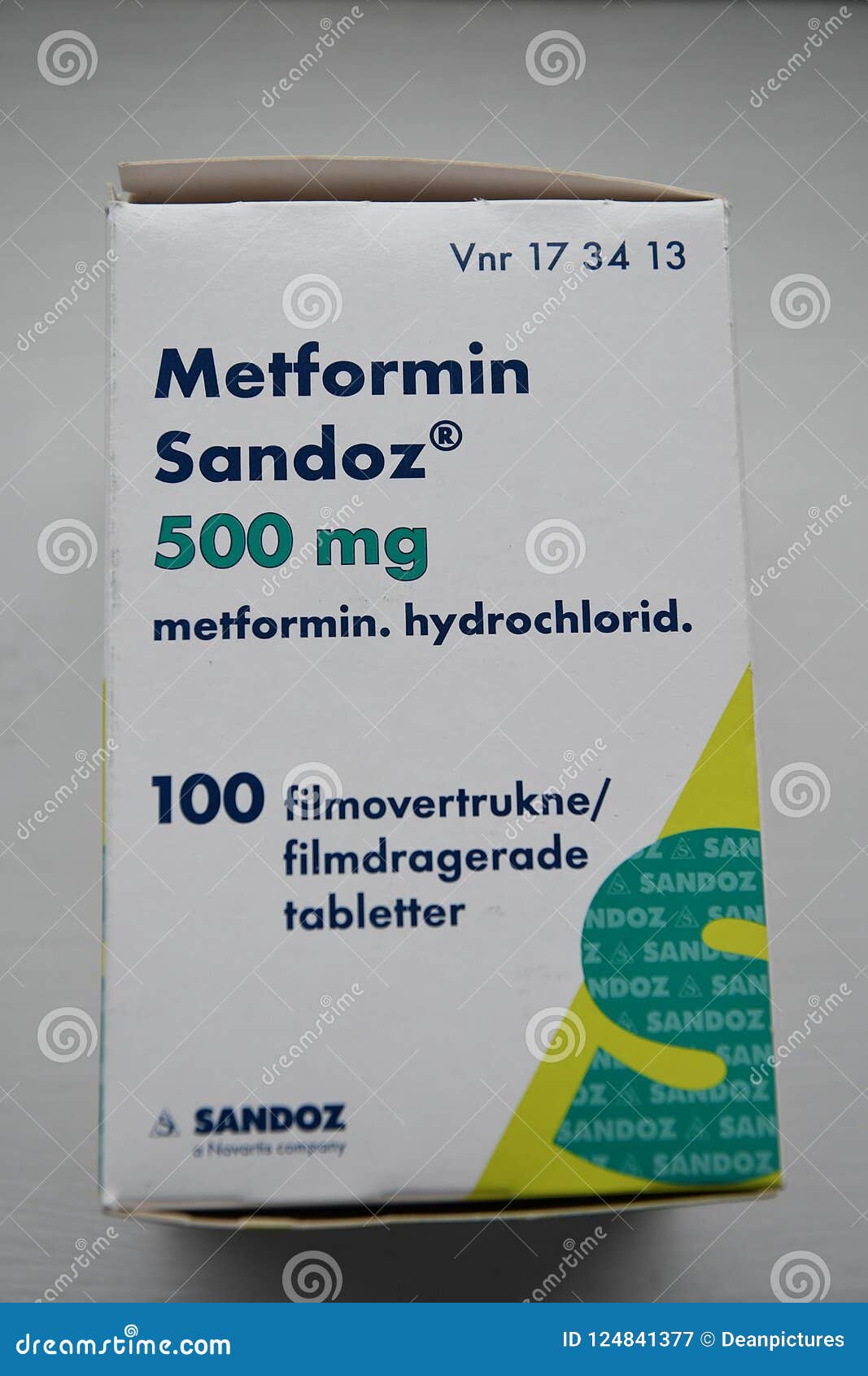 Mg Metformin Sandoz 500 редакционное фотография. изображение ...