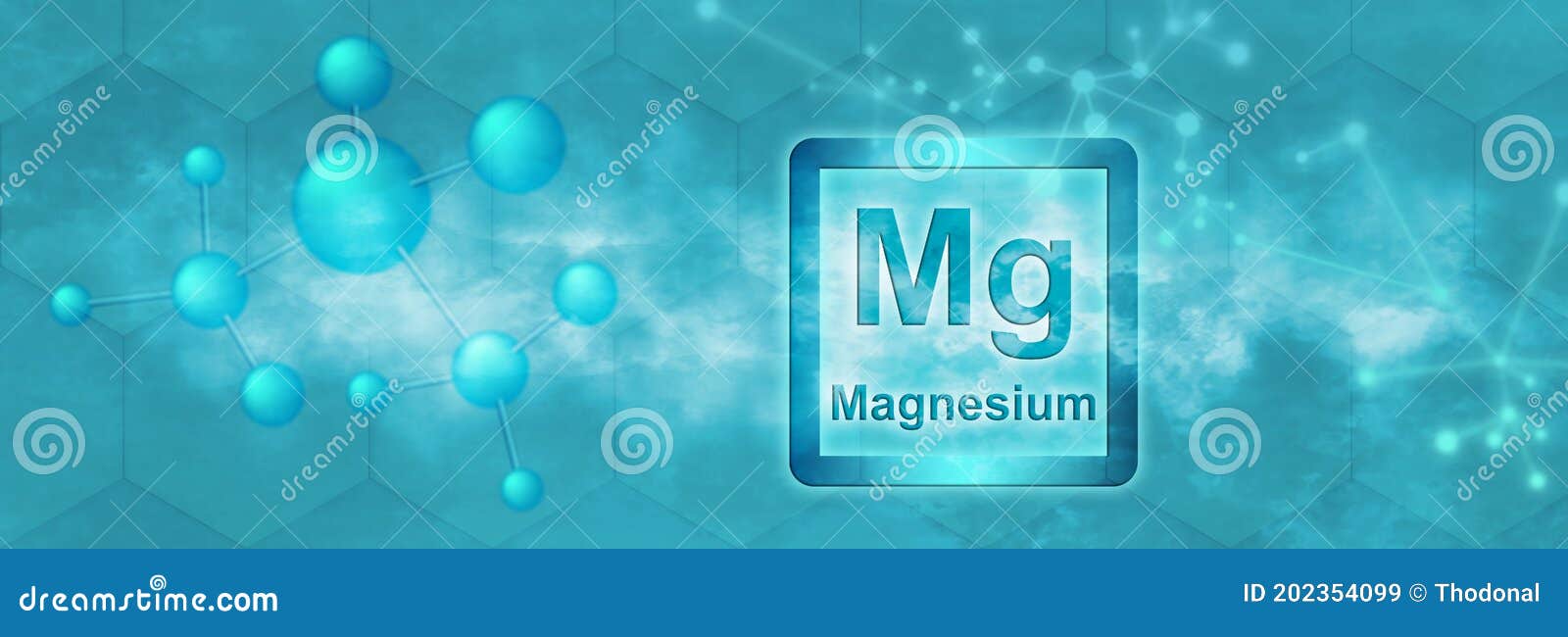 Magnesium As Element 12 Of The Periodic Table 3D Animation On Orange ...