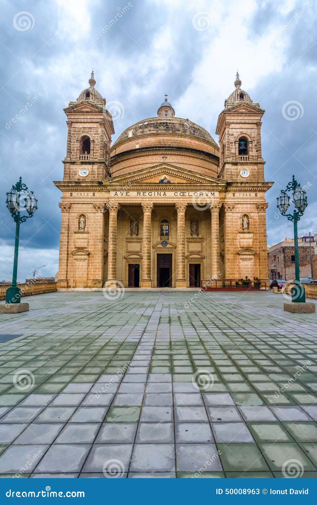 Mgarr Church, Malta stock image. Image of regina, mediterranean - 50008963