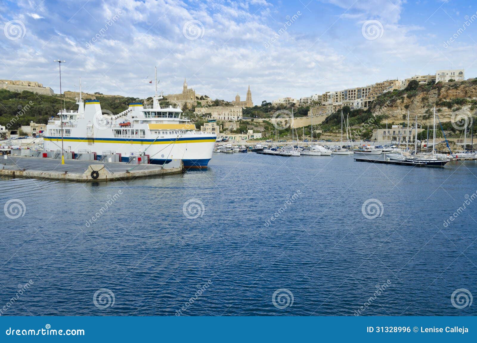 Mgarr Harbour in Gozo - Malta Stock Photo - Image of maltese, boats ...