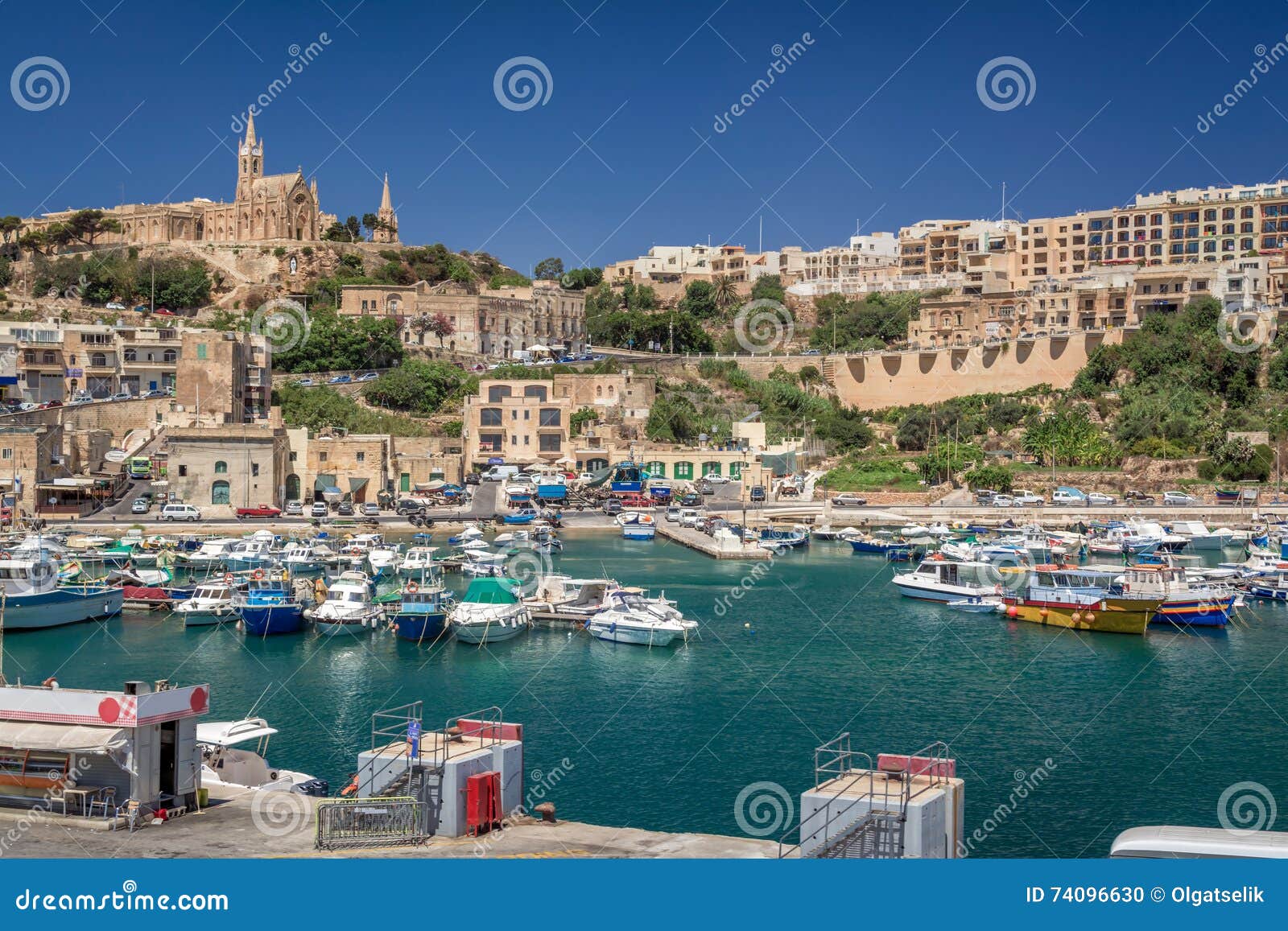 Mgarr Harbour, Malta editorial image. Image of bright - 74096630